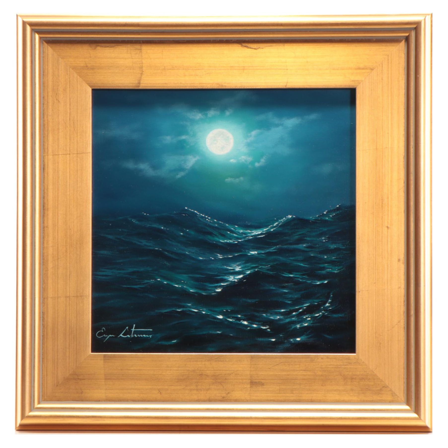 Jevgenijus Litvinas Oil Painting "Moonlight," 2022 | EBTH