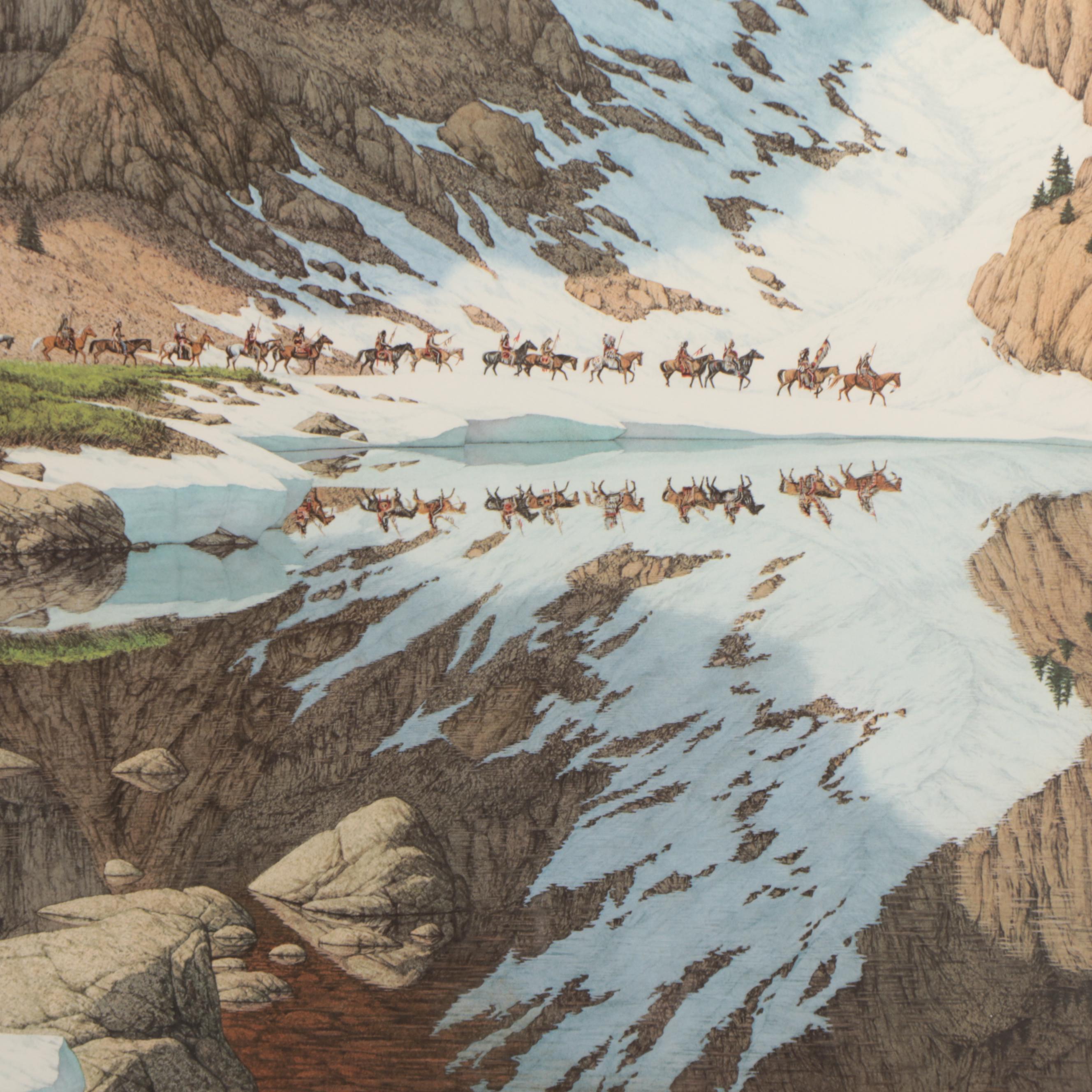 Bev Doolittle Offset Lithograph "Season of the Eagle," Late 20th ...