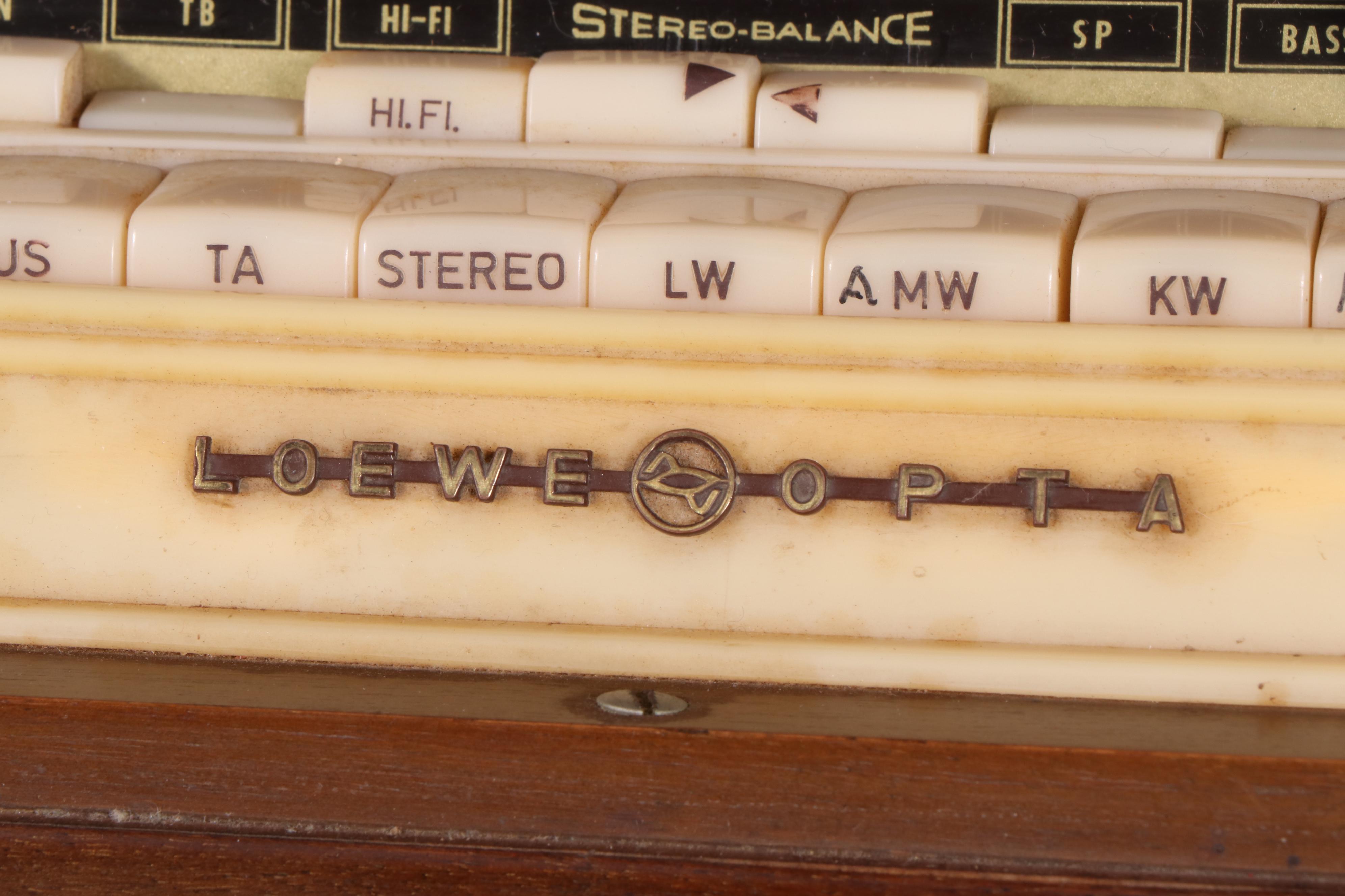 Loewe-Opta AM/FM Radio Console with Turntable, 1960s | EBTH