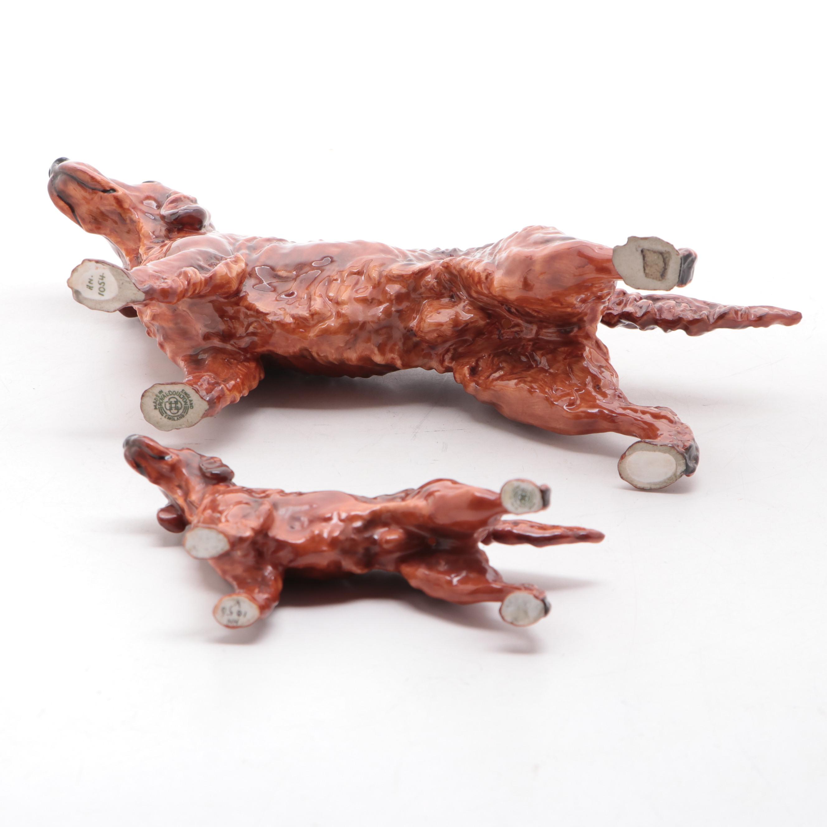 Royal Doulton Bone China Irish Setter Figures | EBTH
