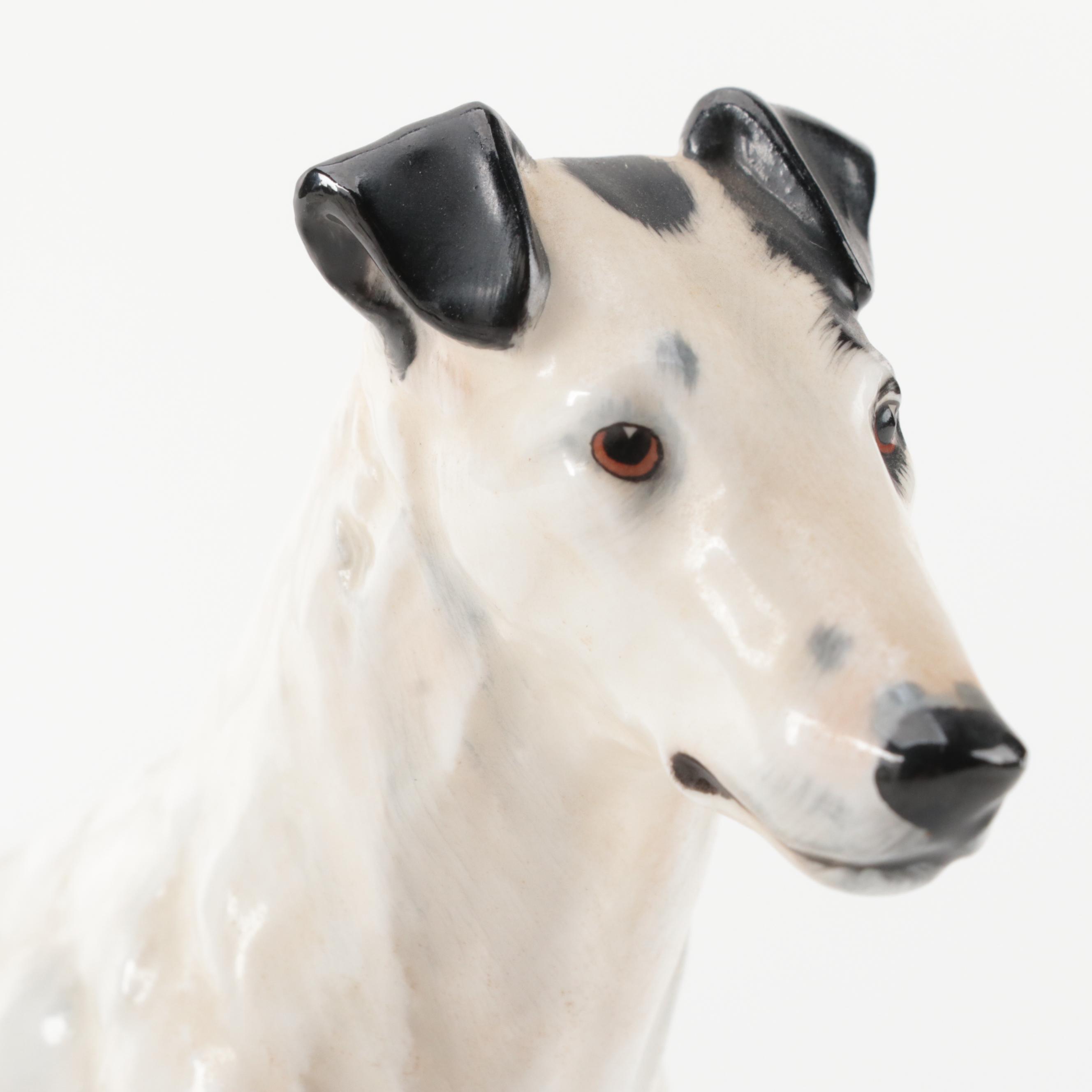 Royal Doulton Bone China Smooth-Haired Fox Terrier Figurines, Mid-20th ...