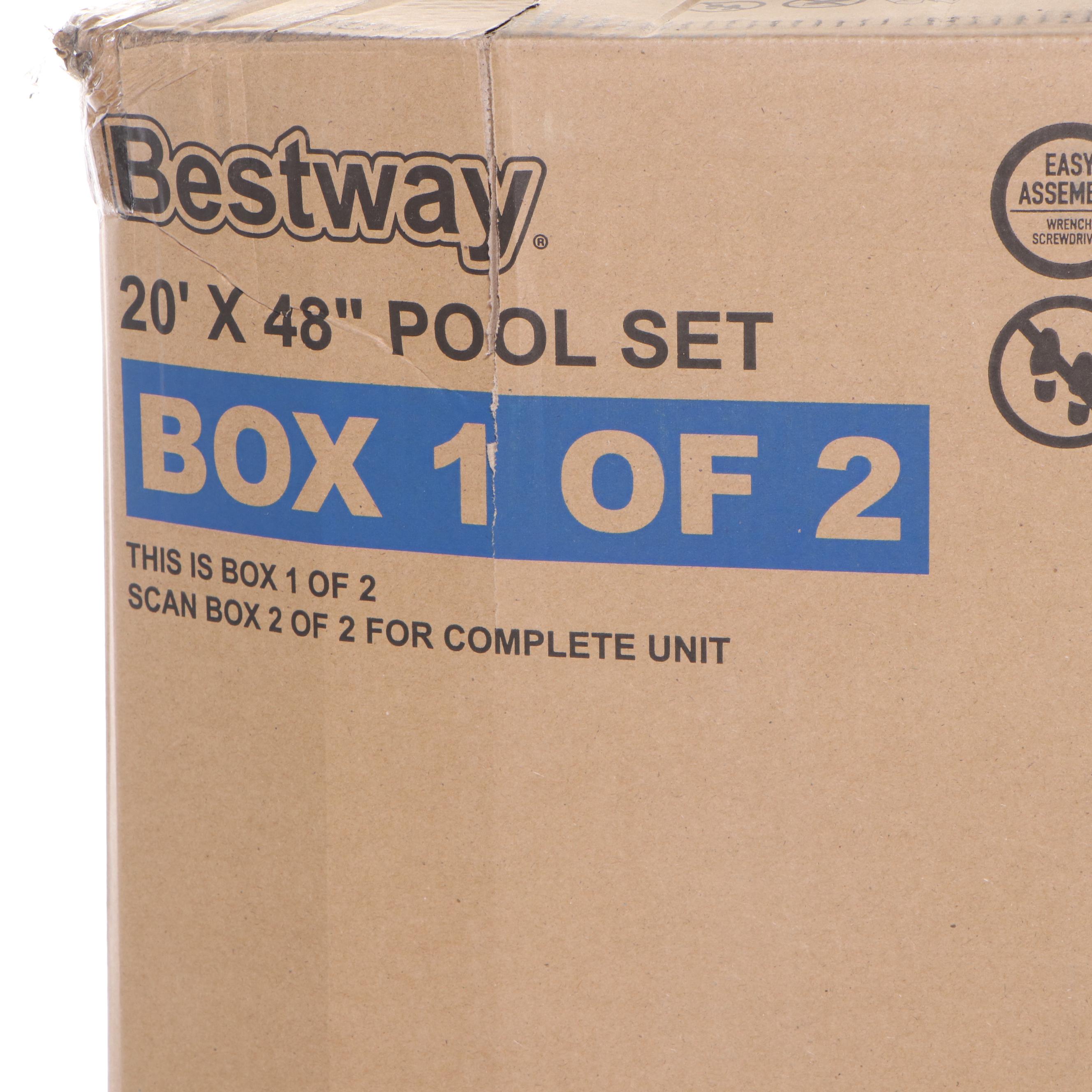 Bestway Power Steel Deluxe Series 20' x 48" Above Ground Pool Set | EBTH