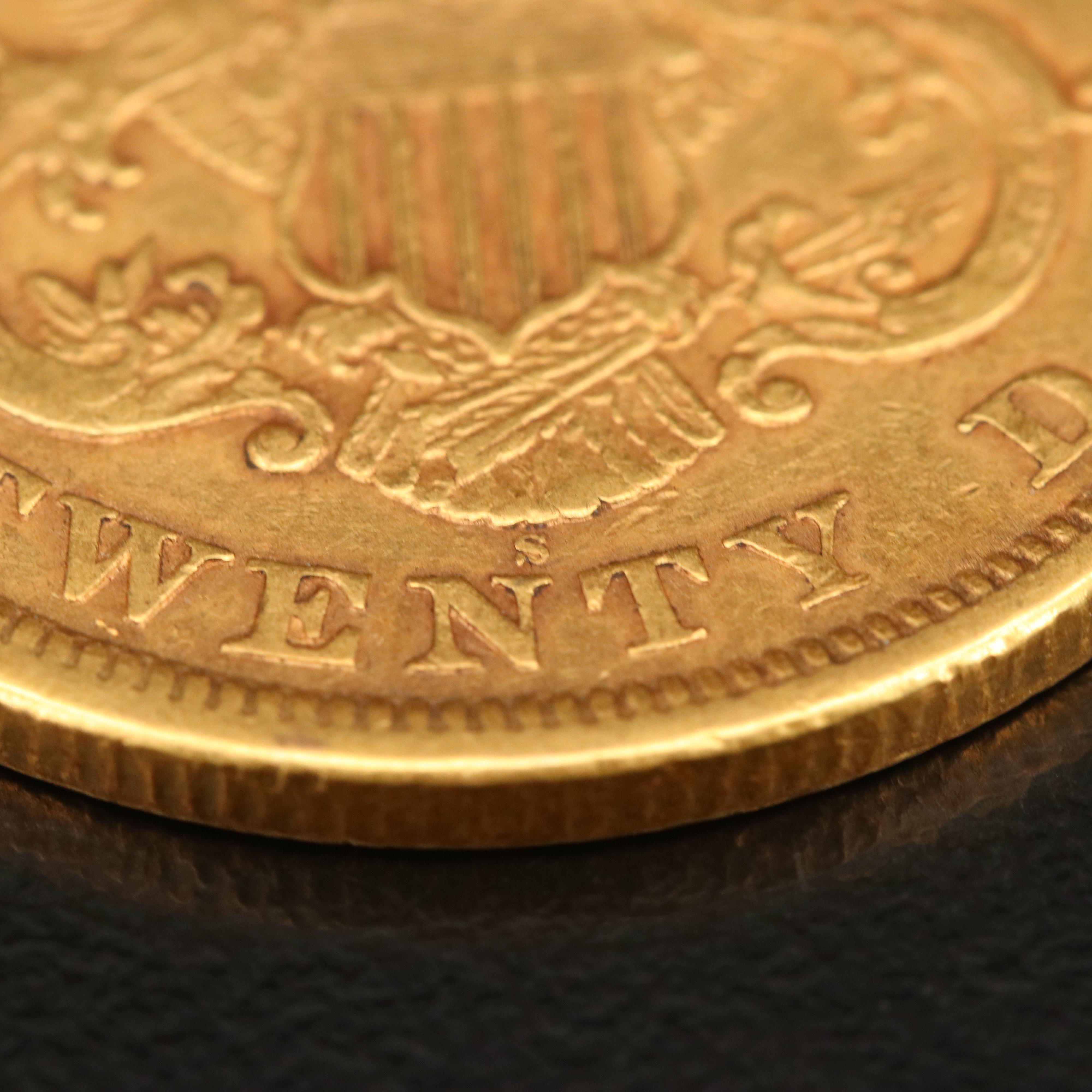 1867-S Liberty Head $20 Gold Coin | EBTH