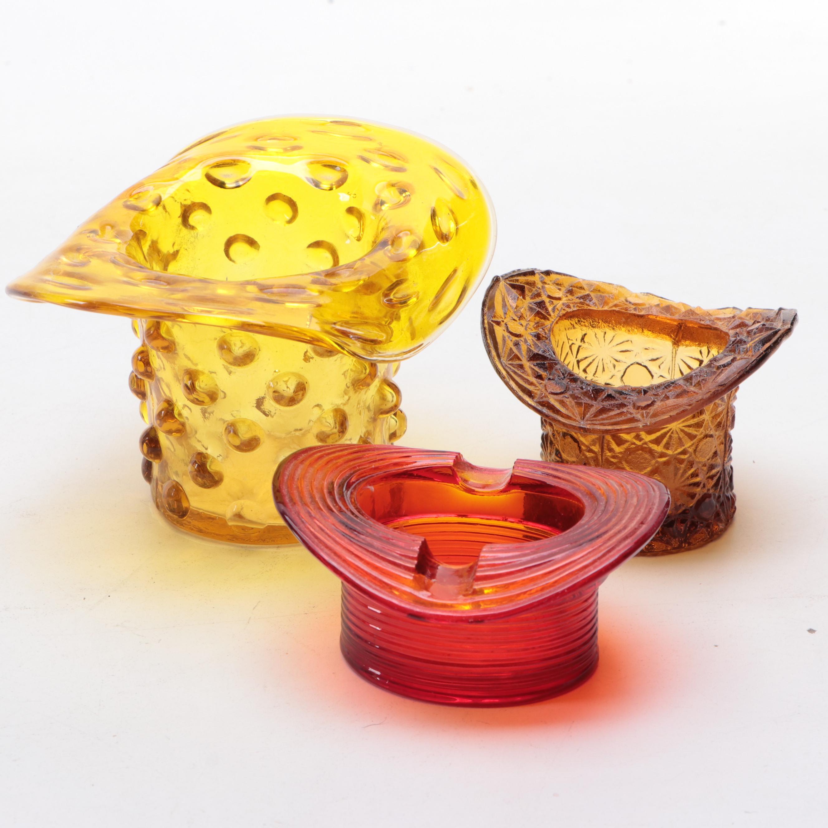 L.G. Wright with Other Daisy and Button and Pressed Glass Top Hats ...