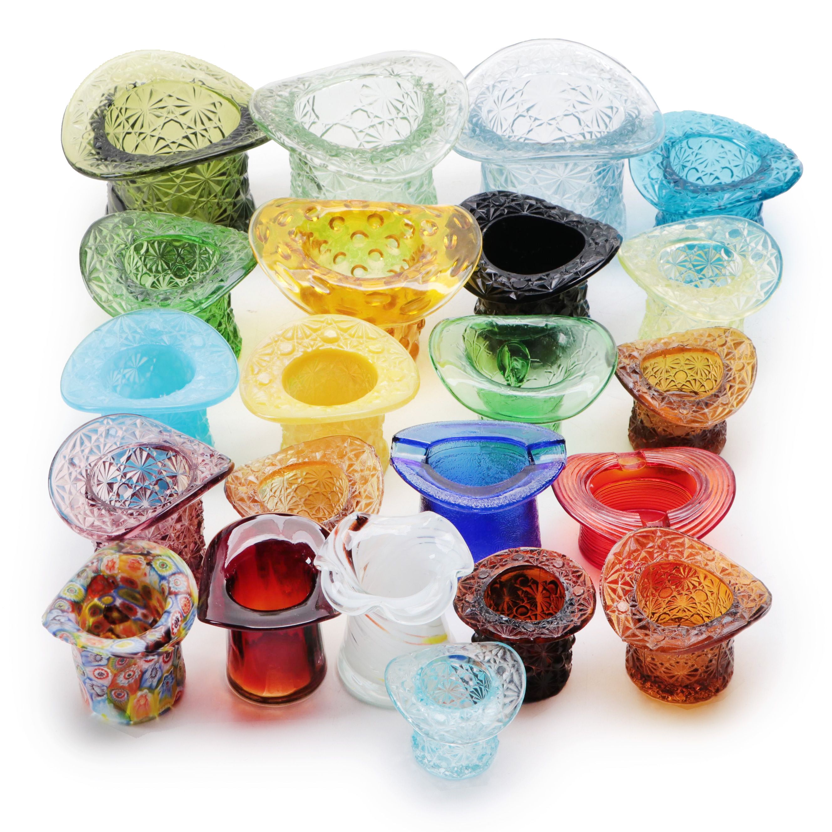 L.G. Wright with Other Daisy and Button and Pressed Glass Top Hats ...
