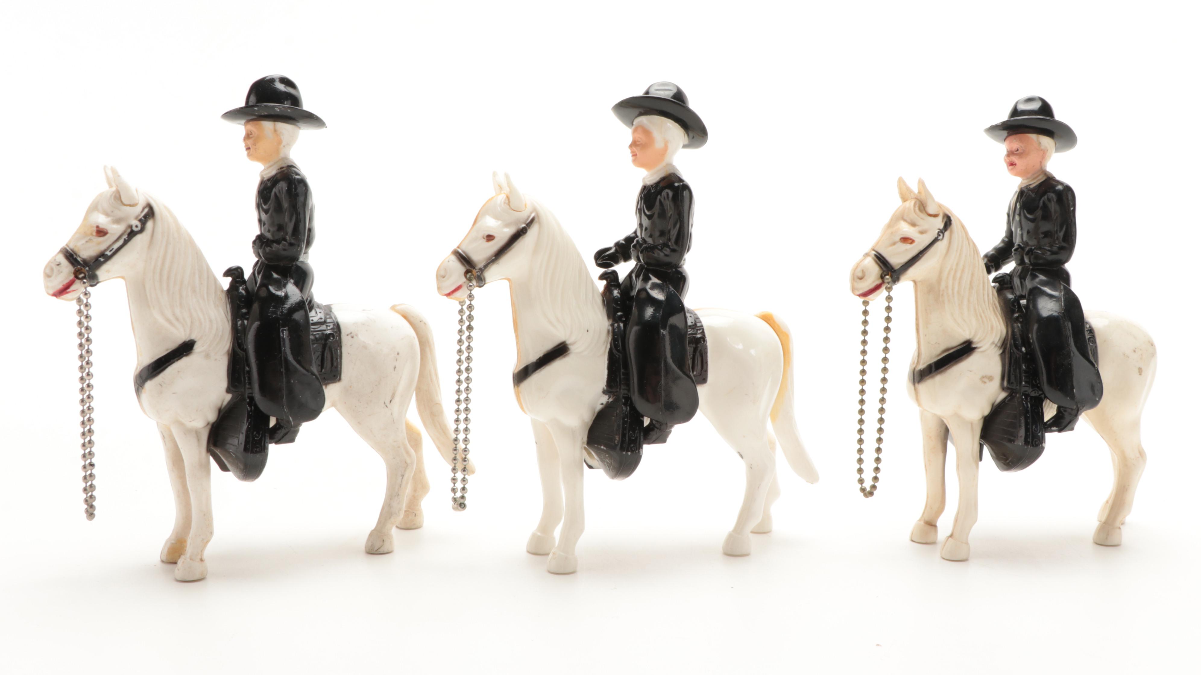 Ideal Toys Hopalong Cassidy Horse Topper Figurines, 1950s | EBTH
