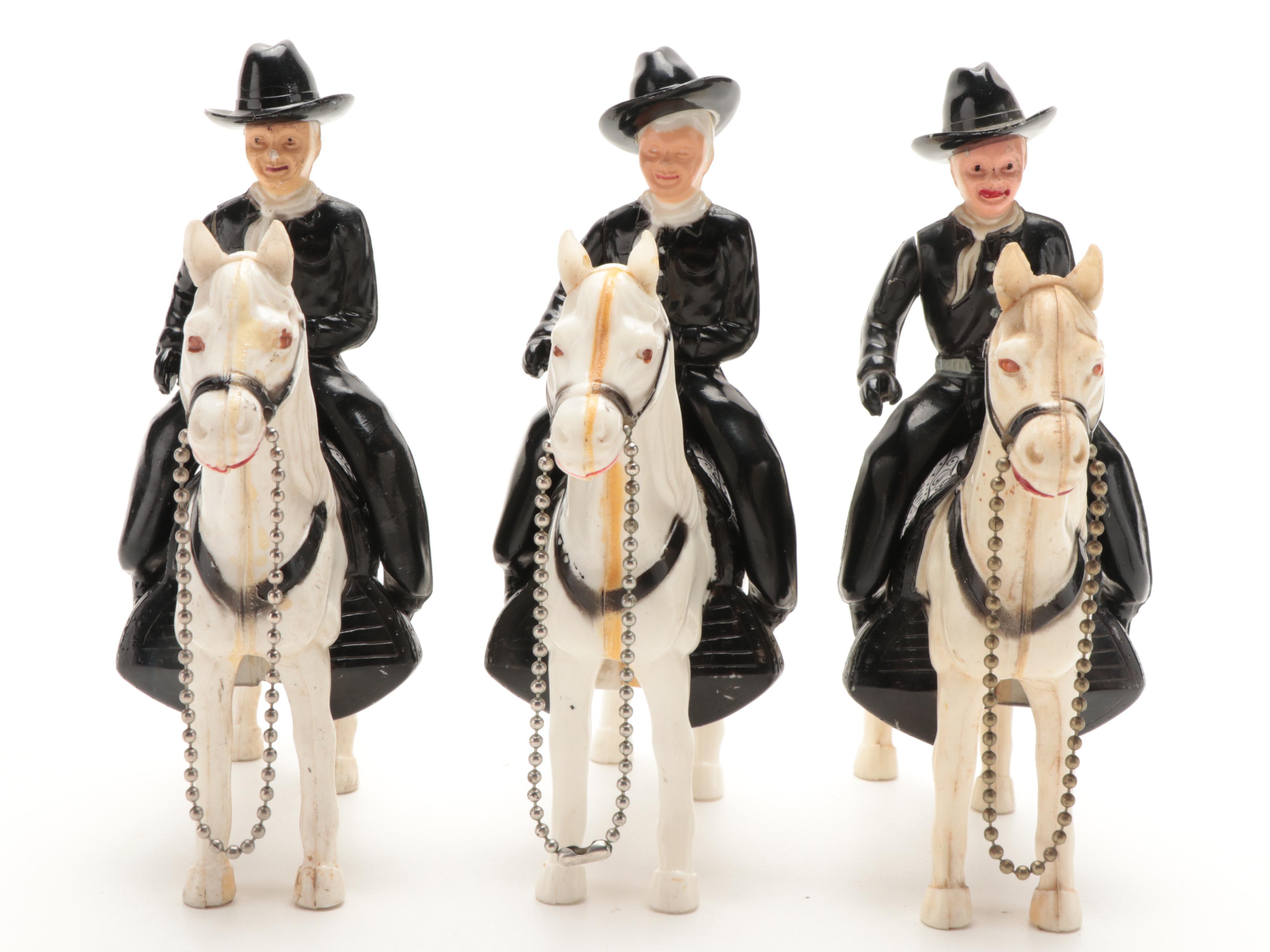 Ideal Toys Hopalong Cassidy Horse Topper Figurines, 1950s | EBTH
