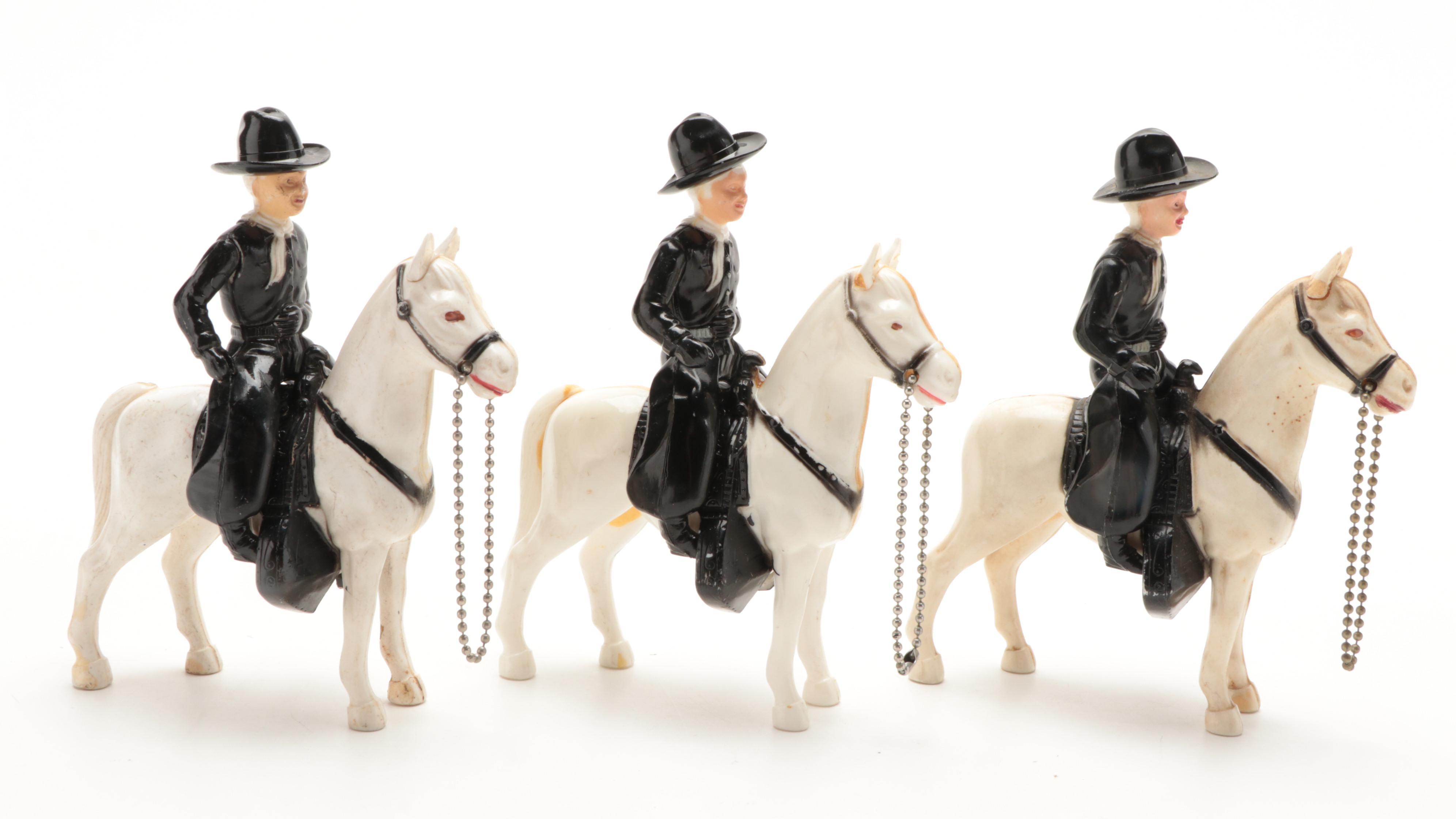 Ideal Toys Hopalong Cassidy Horse Topper Figurines, 1950s | EBTH