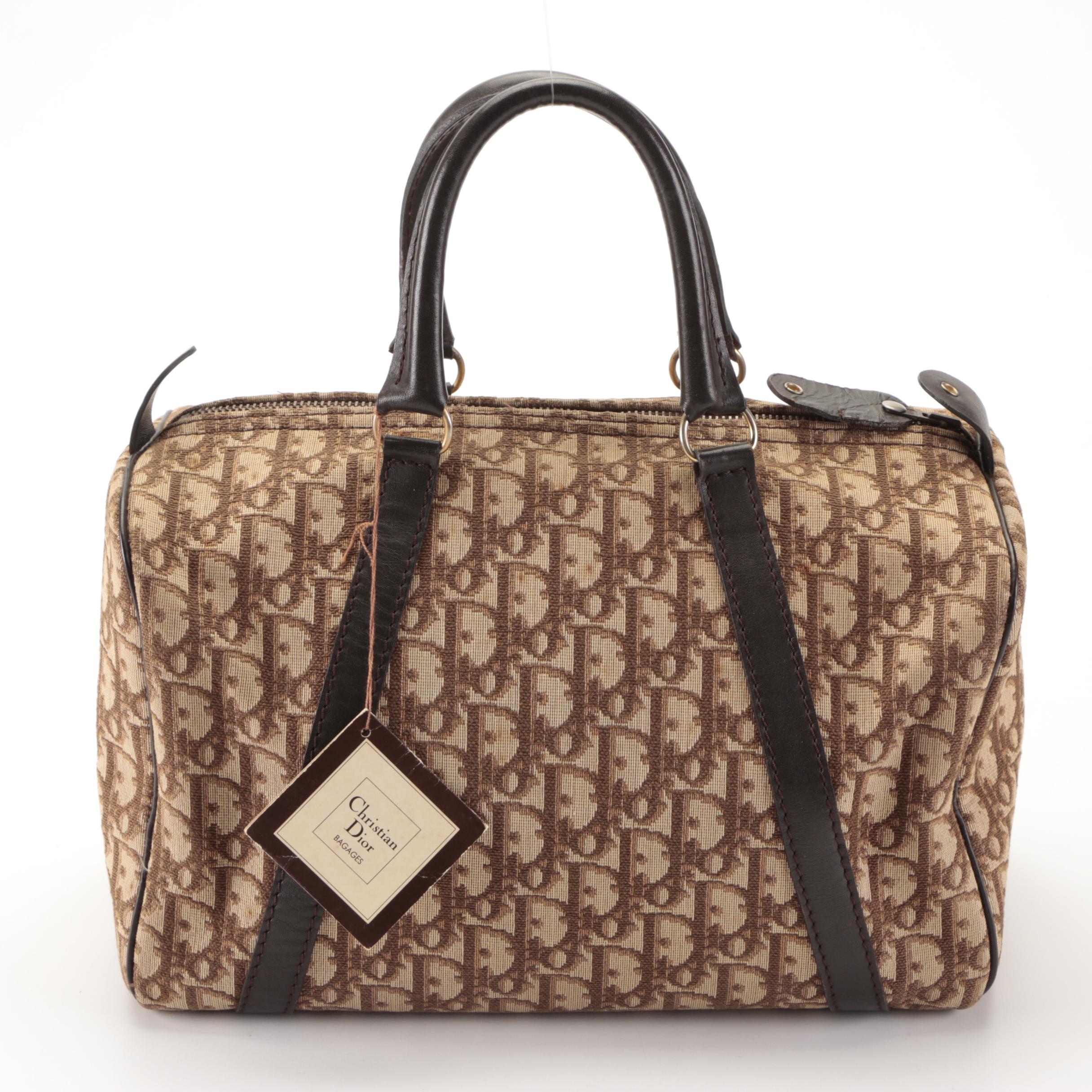 Christian Dior Boston Bag in Monogram Canvas and Leather | EBTH