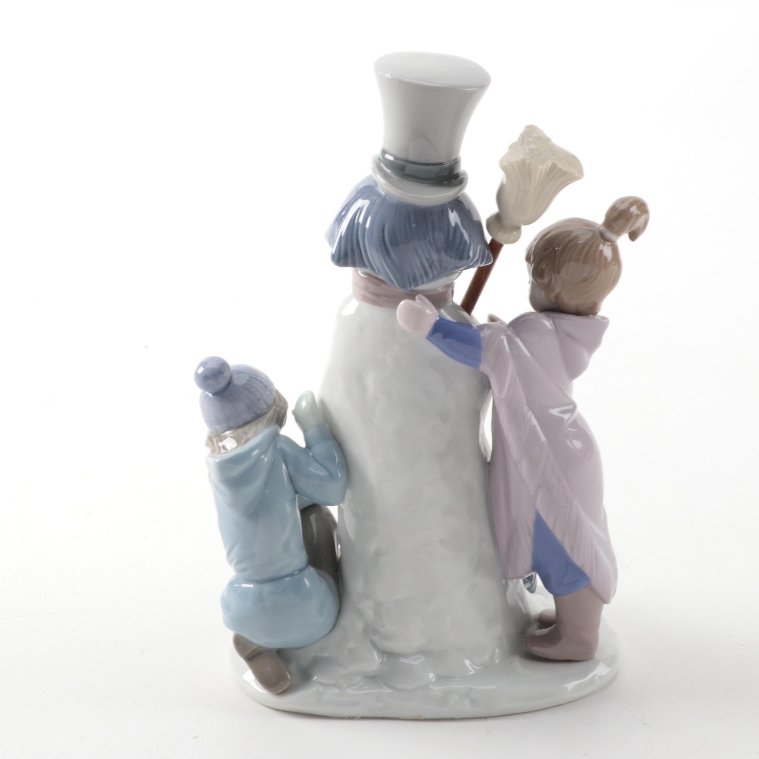 Lladró "The Snowman" Porcelain Figurine Designed by Francisco Catalá | EBTH