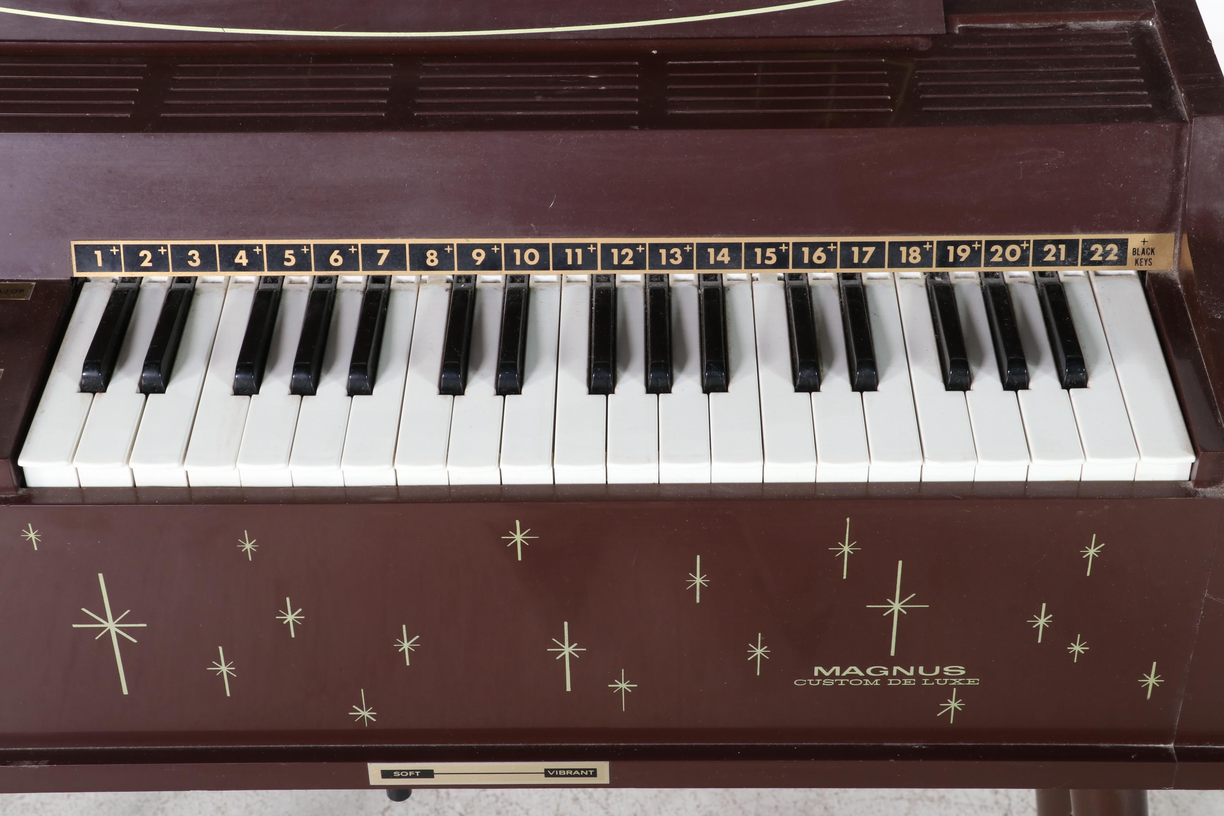 Magnus Custom De Luxe Electronic Chord Organ with Bench, 1950s | EBTH