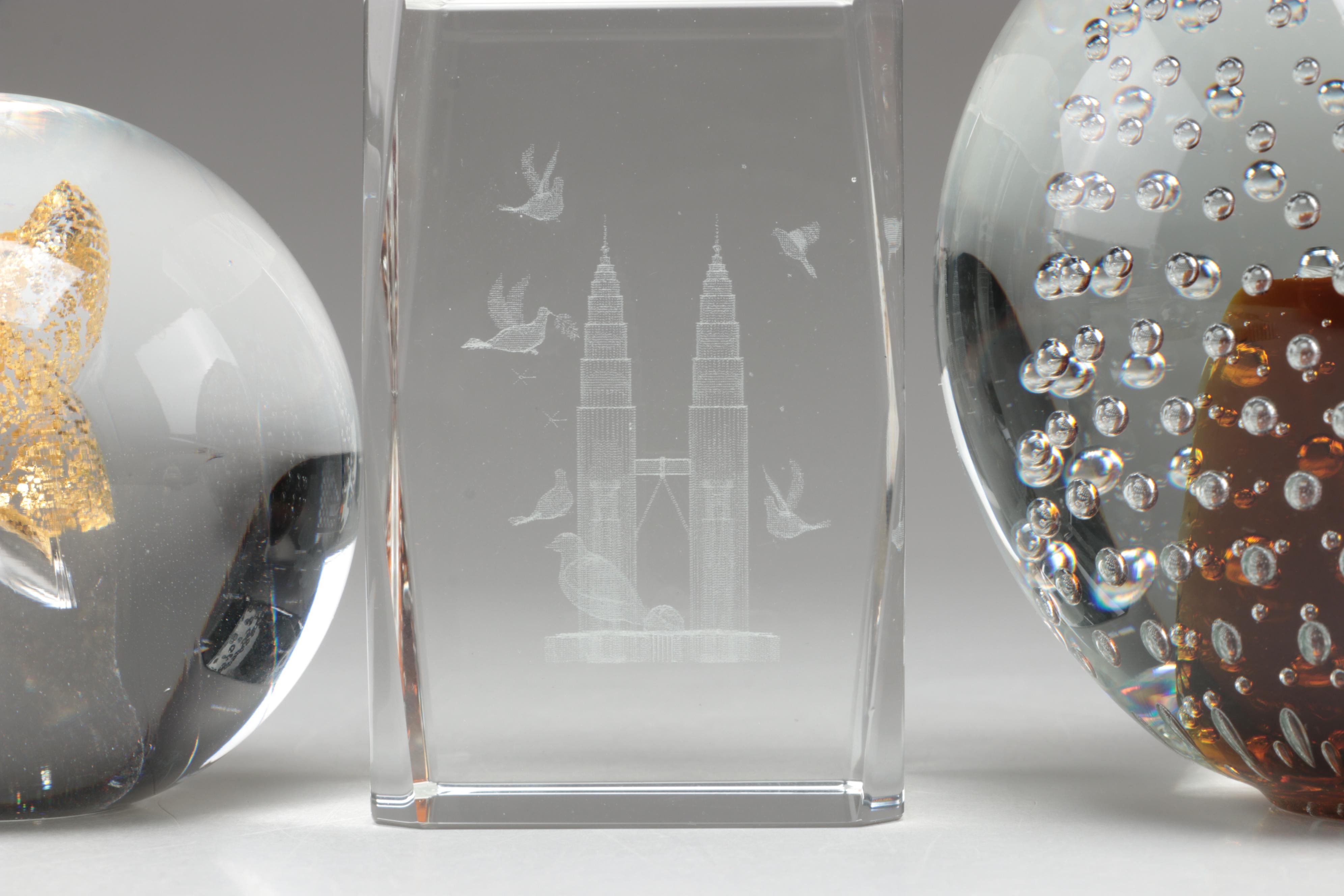 Waterford Crystal American Flag Paperweight with Other Art Glass ...