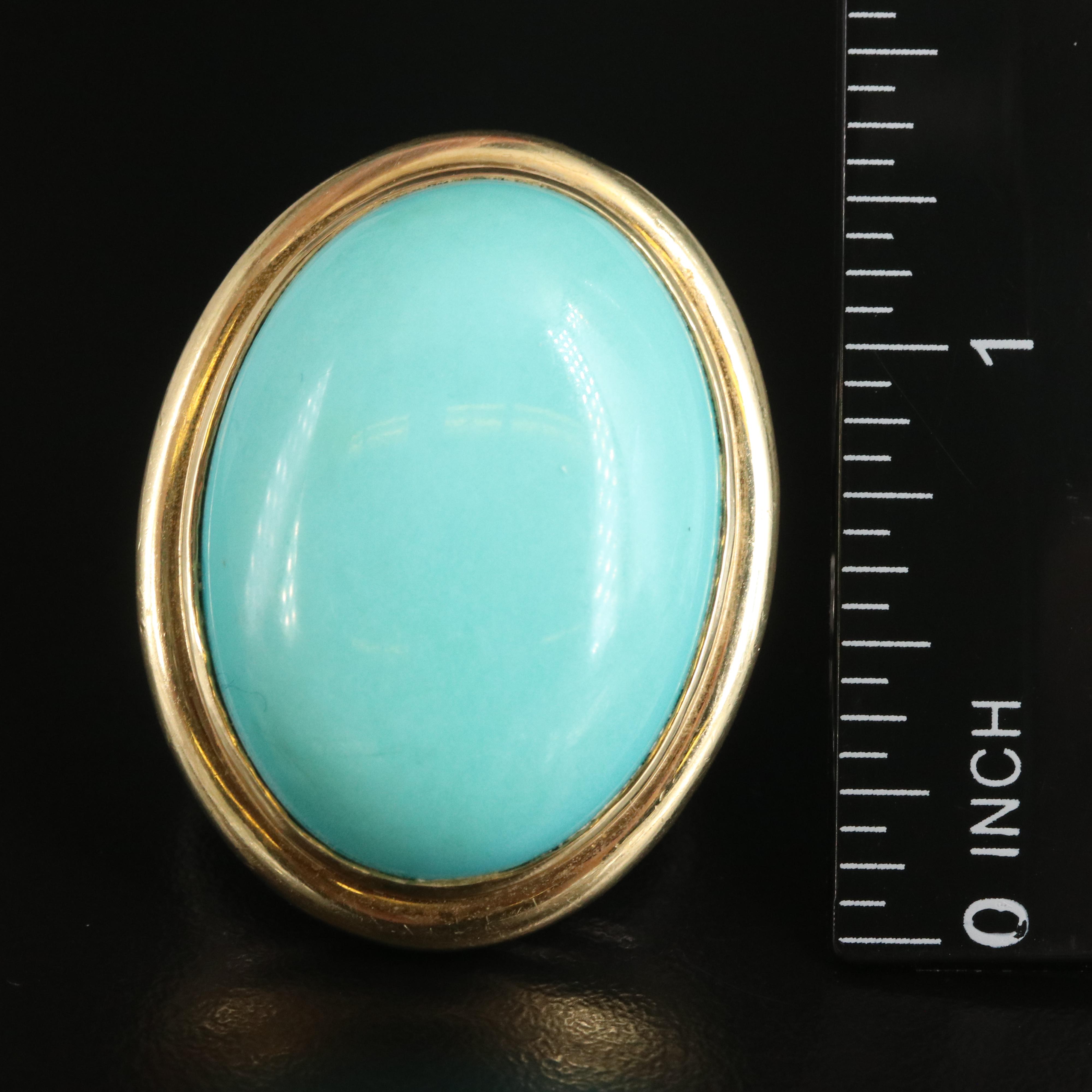 David Yurman "Signature" Sterling Turquoise Oval Ring with 18K Accent ...