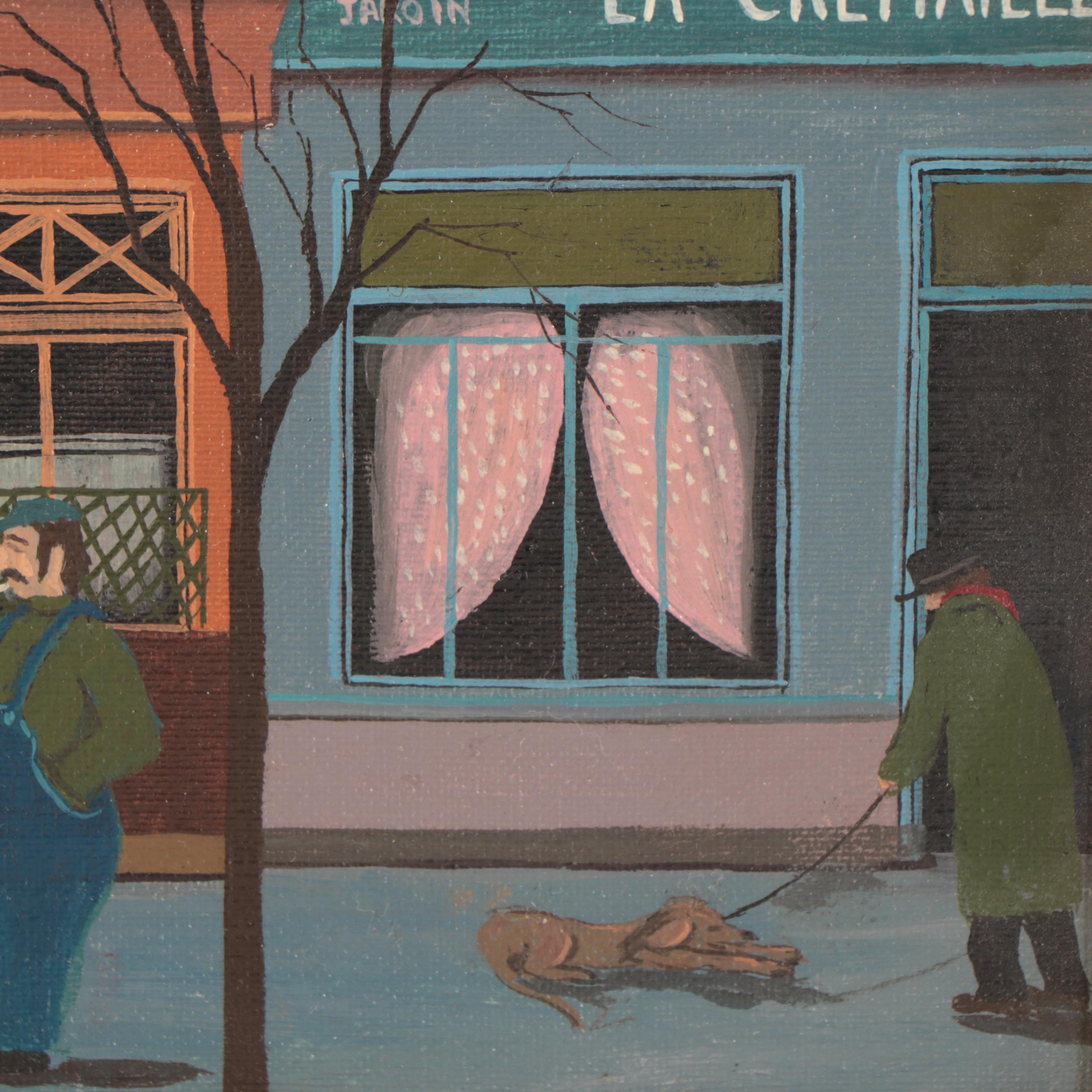 Bin Kashiwa Oil Painting of Street Scene, 1972 | EBTH