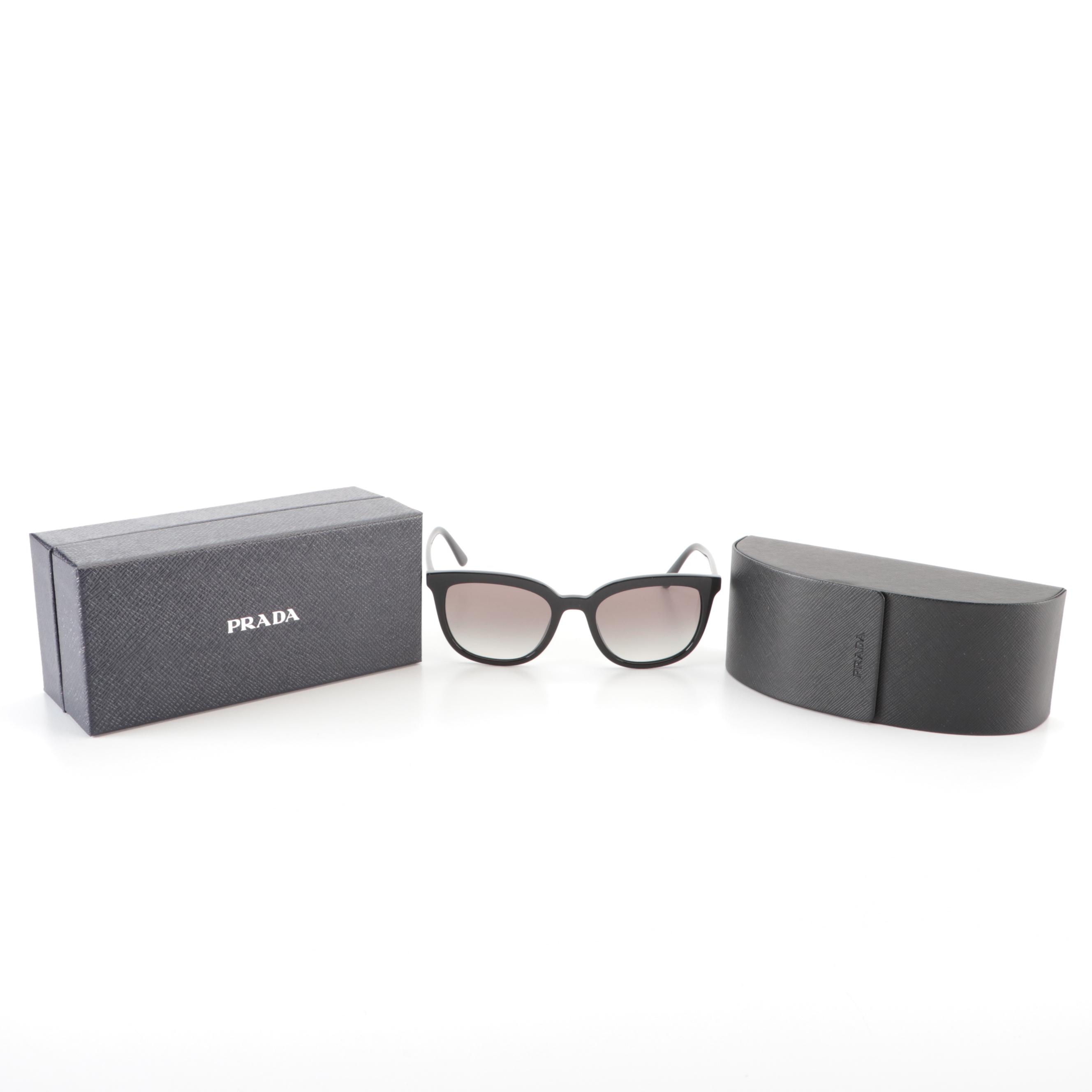 Prada SPR 03X Browline Sunglasses with Case and Box | EBTH