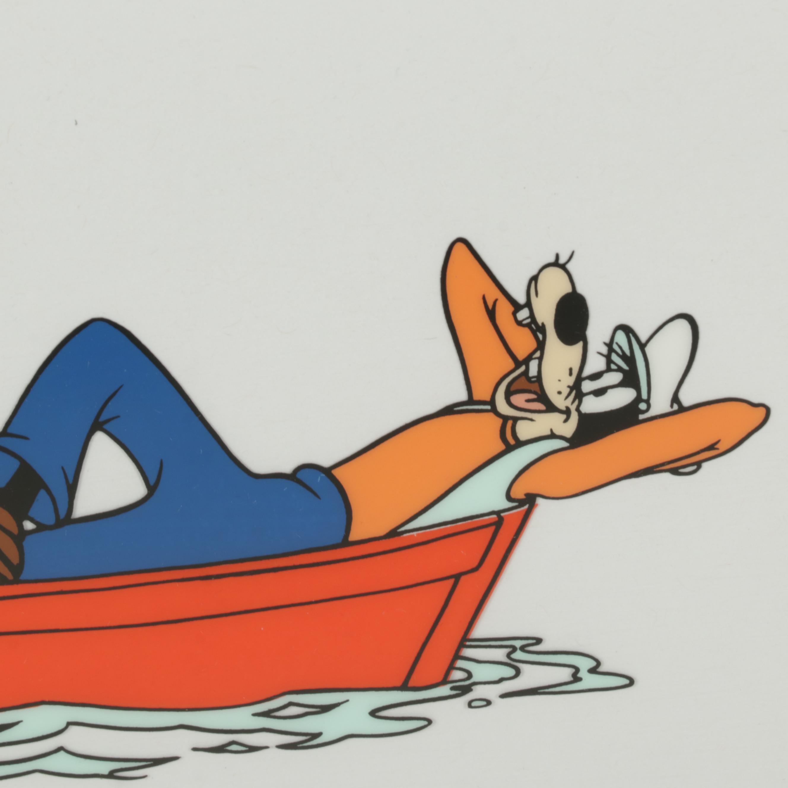 Disney "No Sail" Sericel of Donald Duck and Goofy, 1990 | EBTH