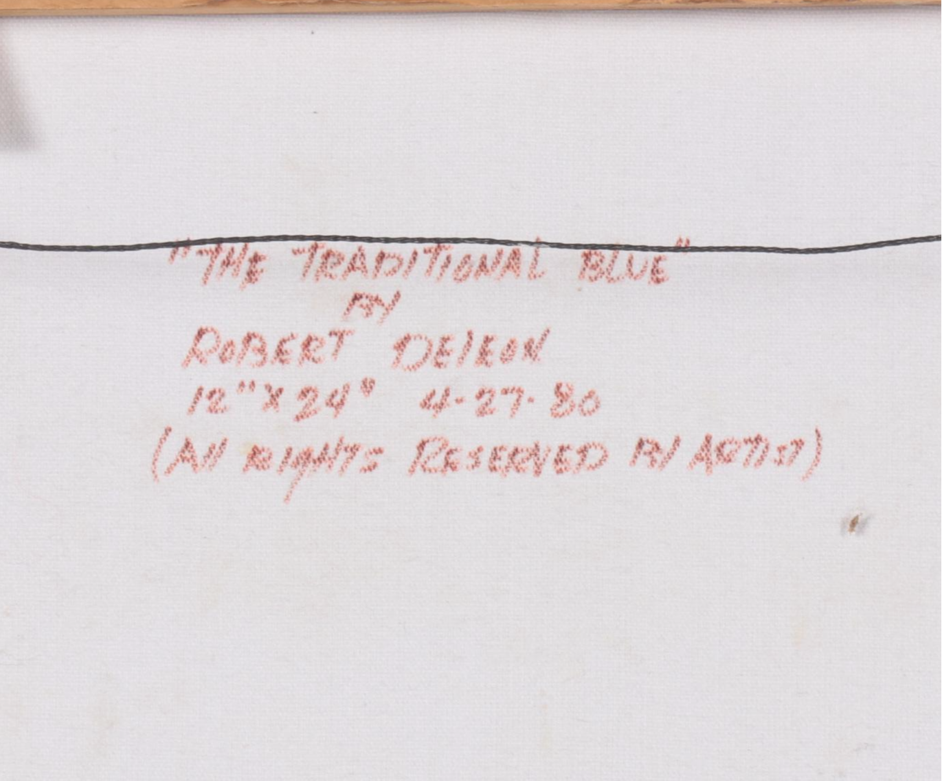 Robert De Leon Landscape Oil Painting "The Traditional Blue," 1980 | EBTH