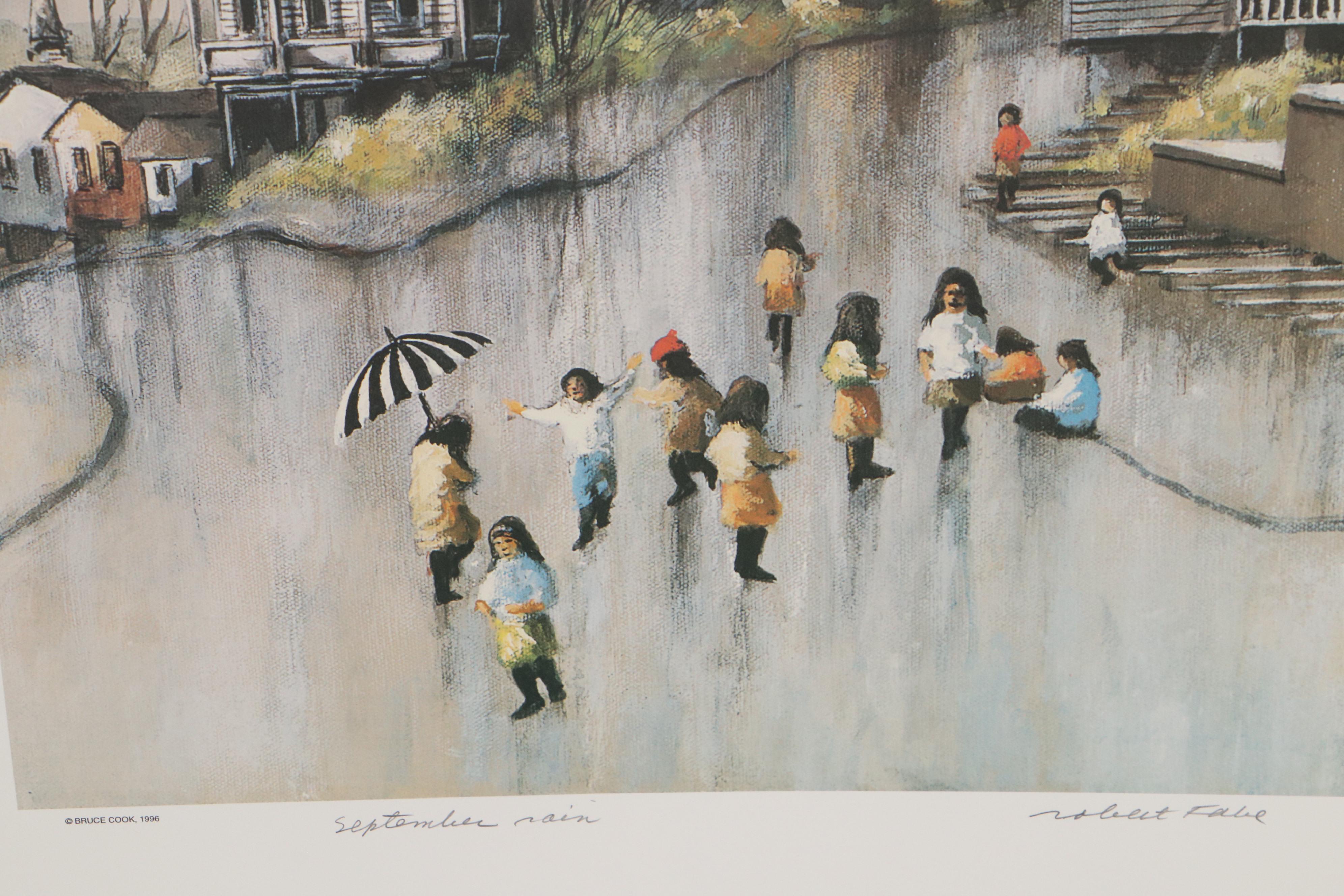 Robert Fabe Winter Scene Offset Lithographs | EBTH
