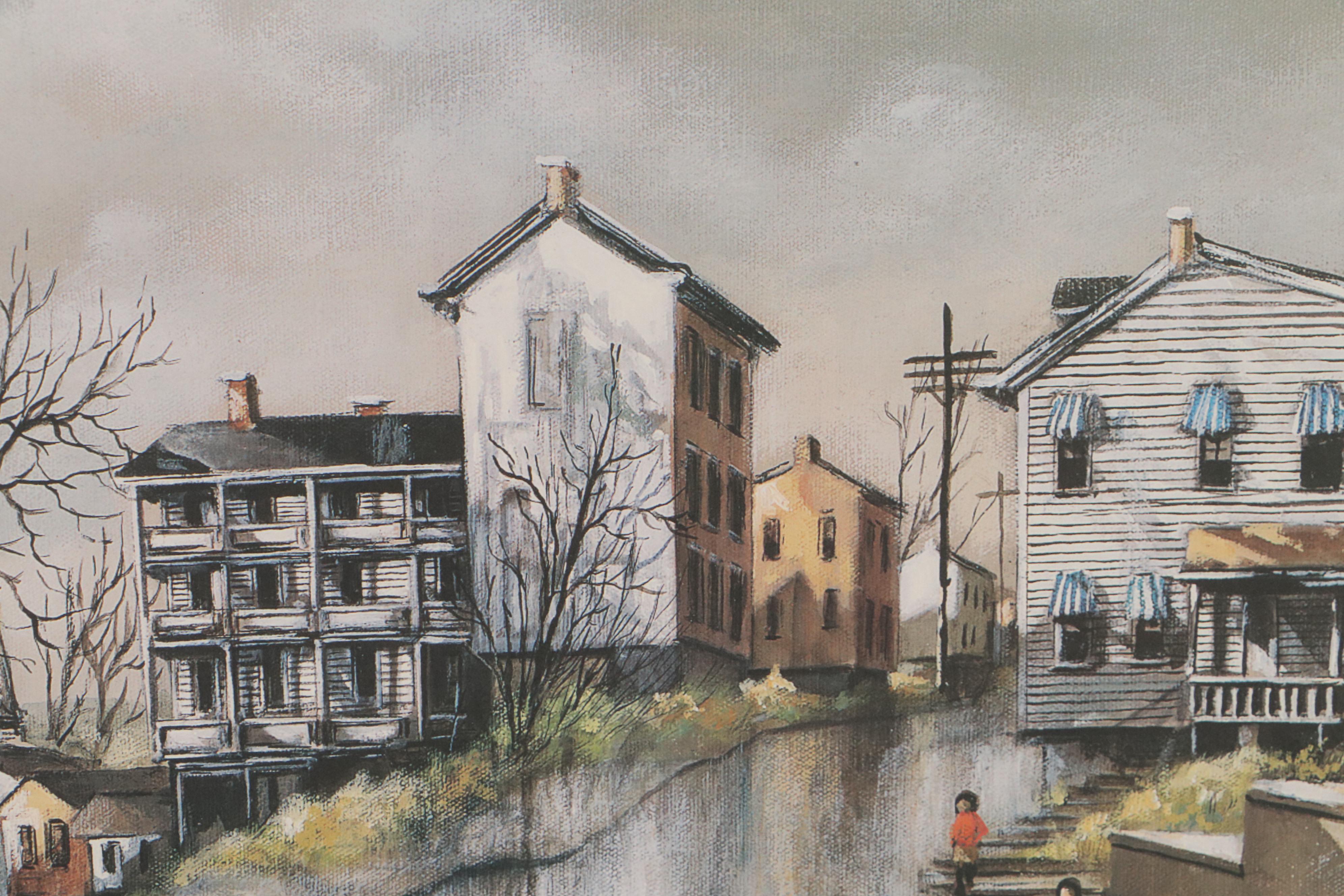 Robert Fabe Winter Scene Offset Lithographs | EBTH