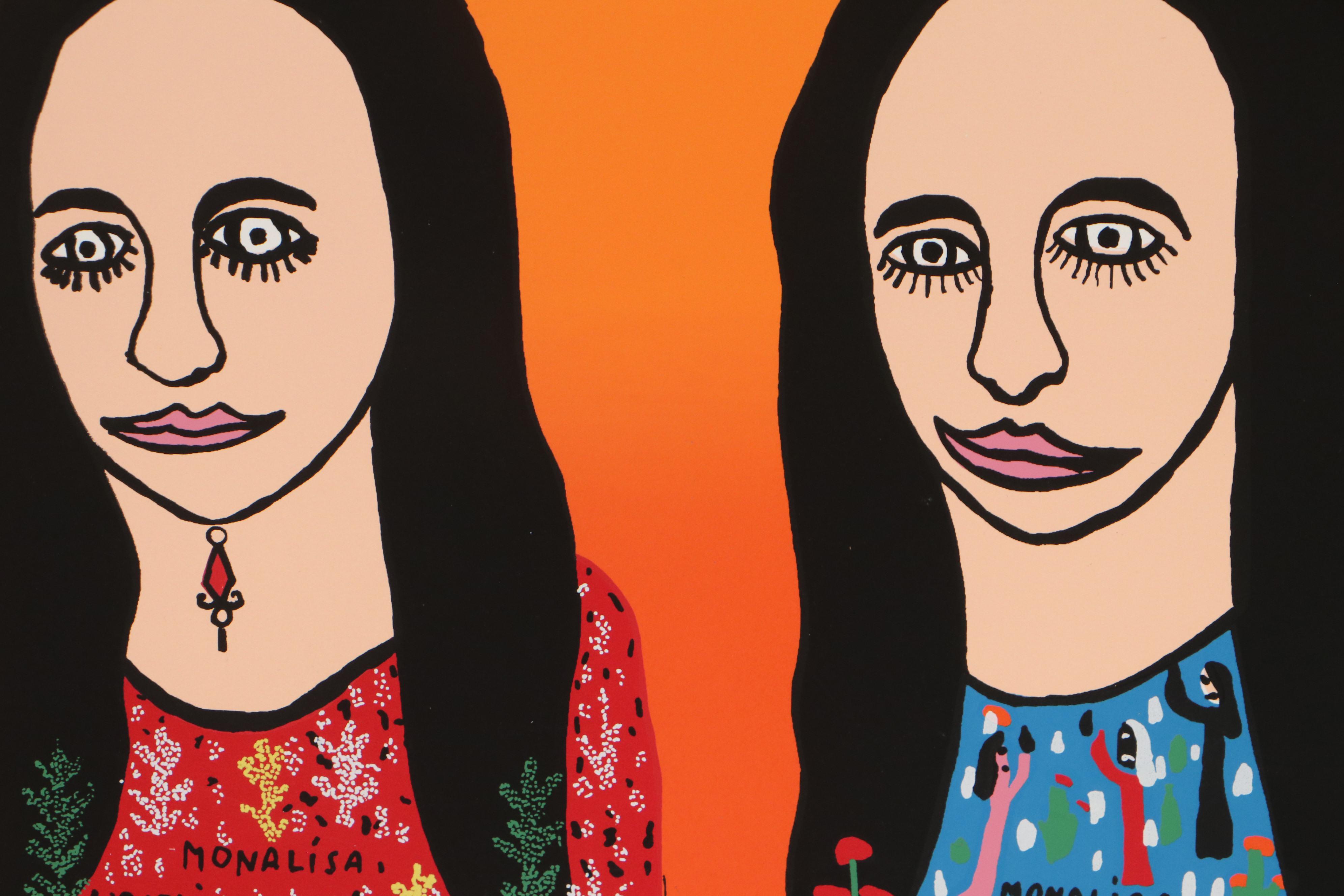 Howard Finster Folk Art Serigraph "Mona Lisa," Circa 1989 | EBTH