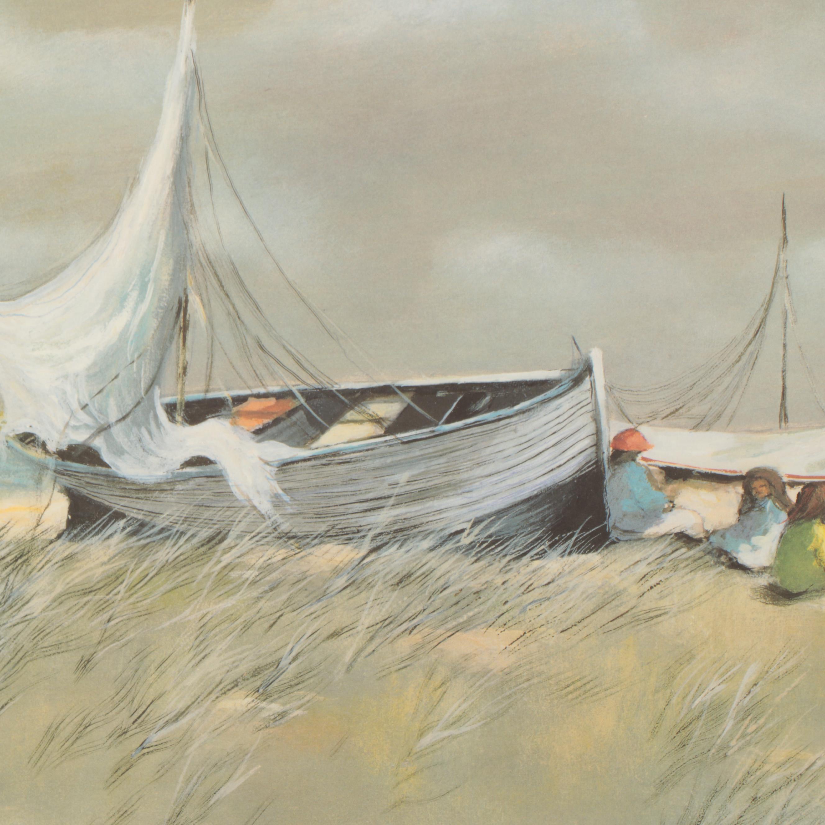 Robert Fabe Beach Scene Offset Lithographs | EBTH
