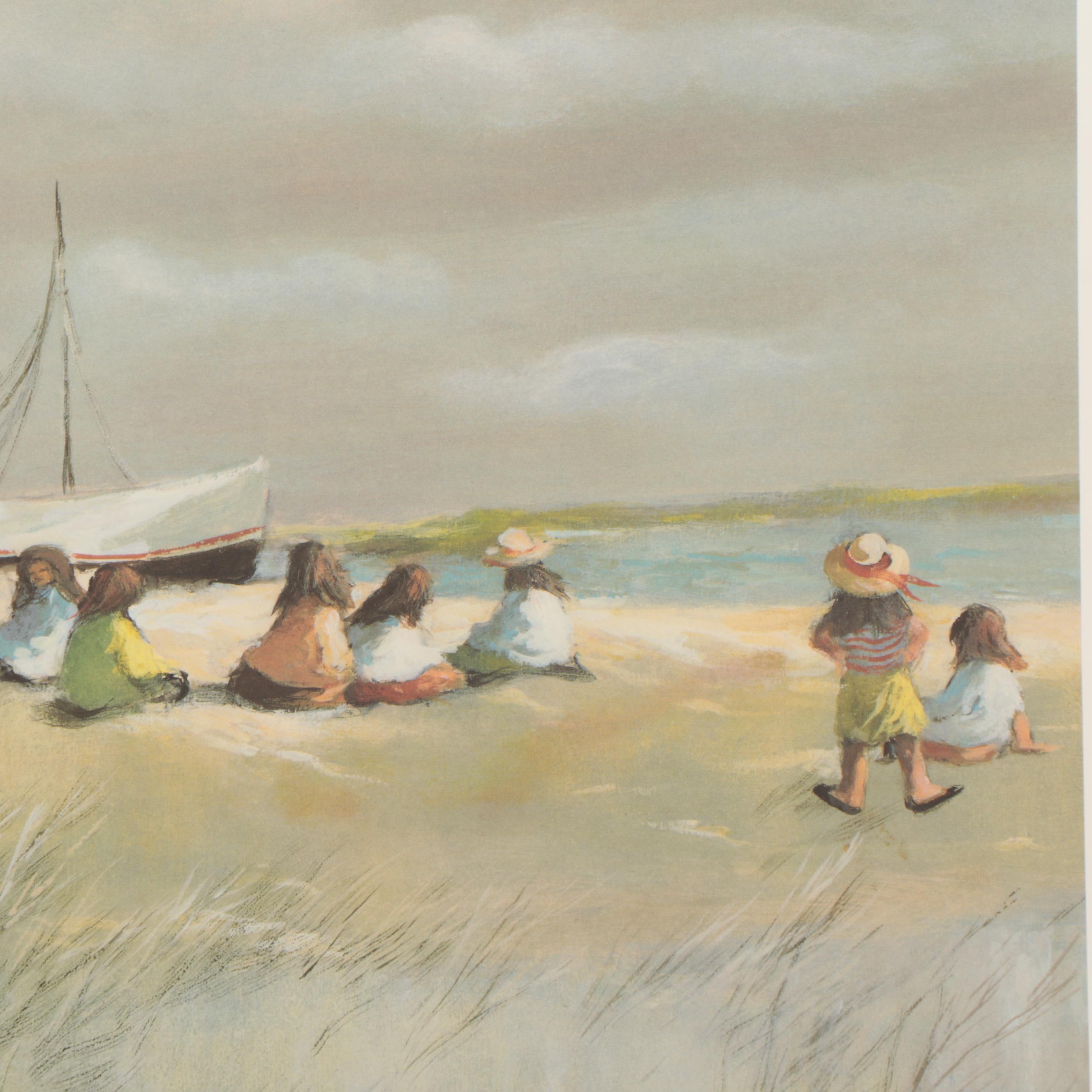 Robert Fabe Beach Scene Offset Lithographs | EBTH