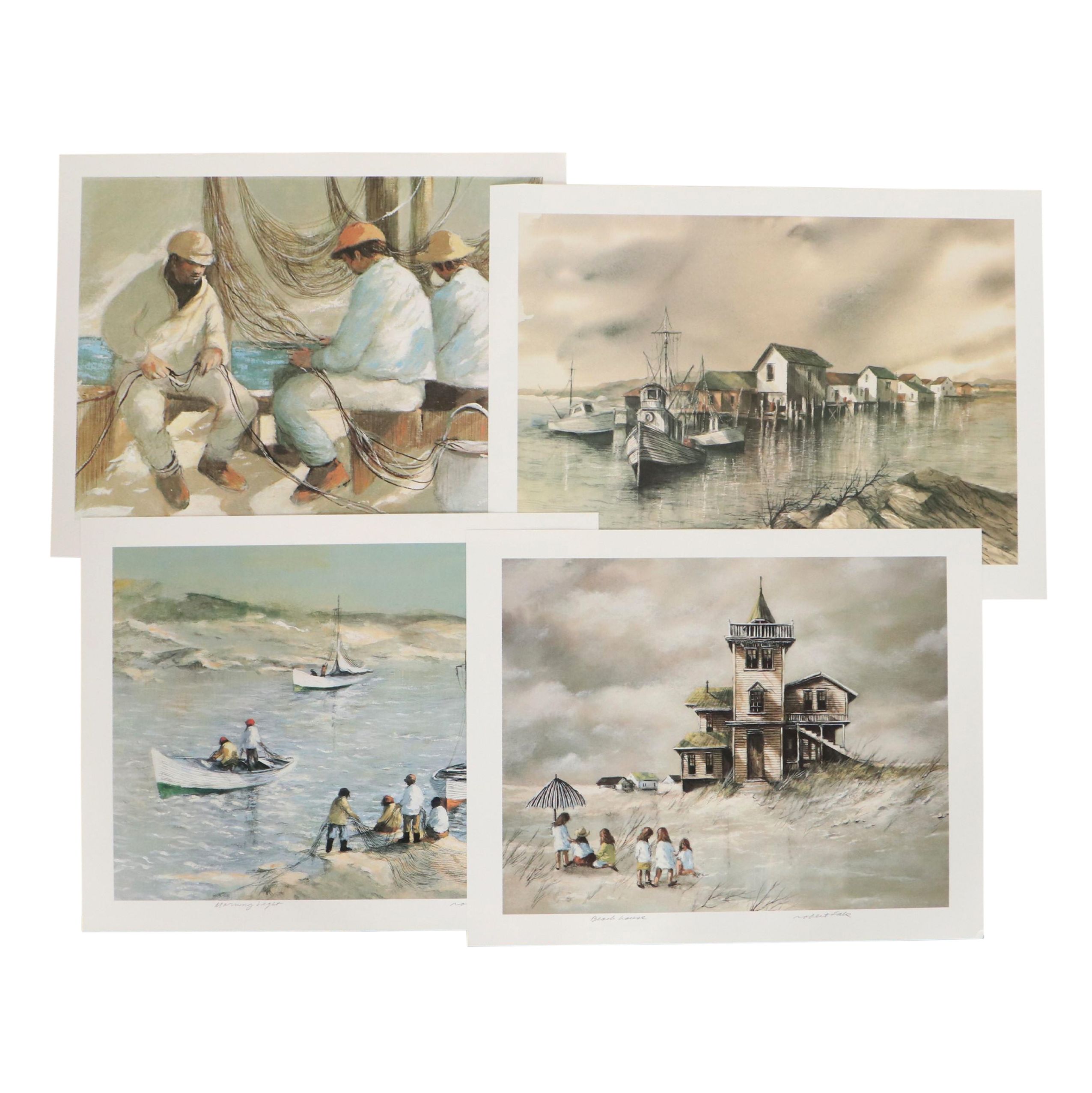 Robert Fabe Offset Lithographs Including "Beach House," 1987 | EBTH