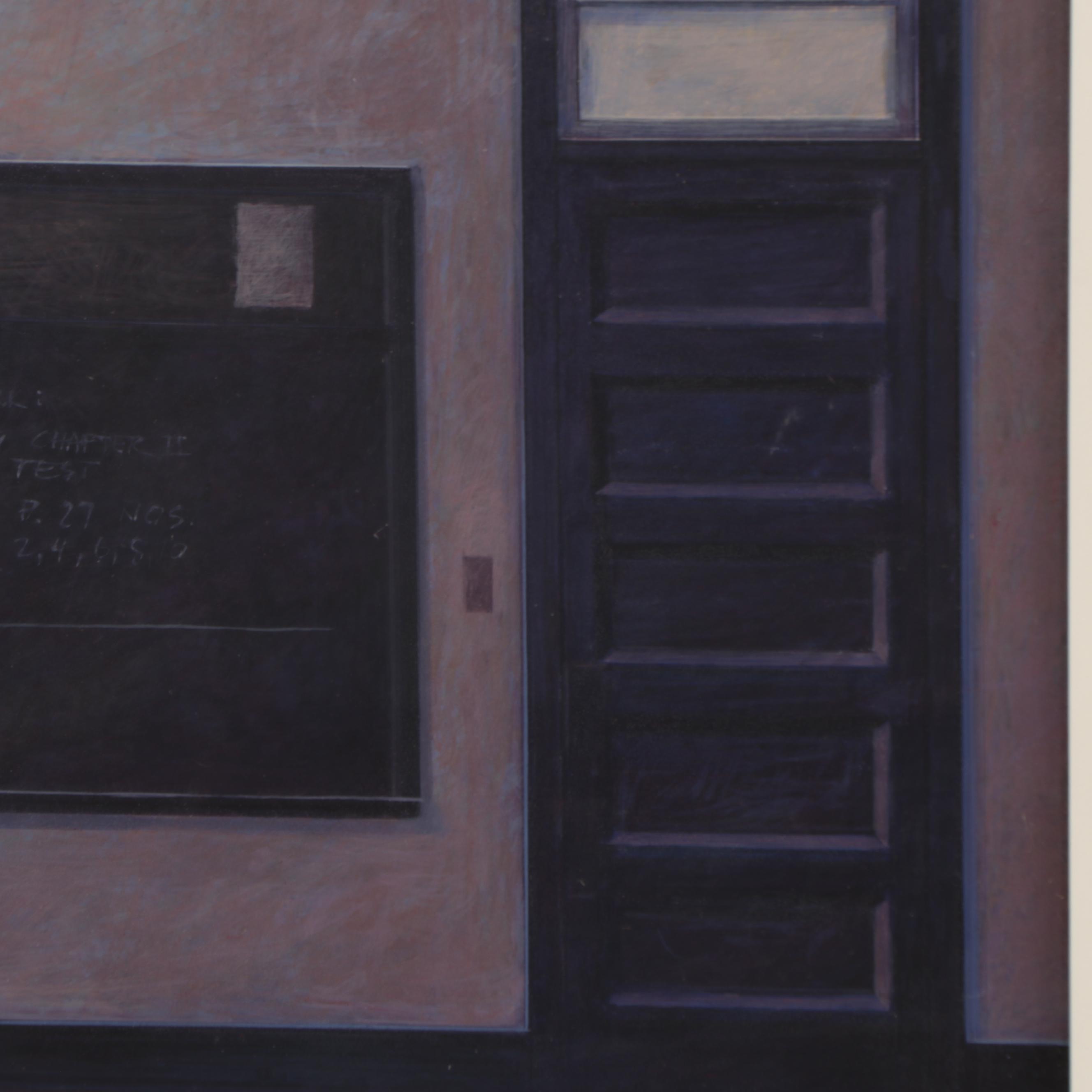 Charles Bradley Gatewood Tempera Painting of Classroom Interior, Circa 1986 | EBTH