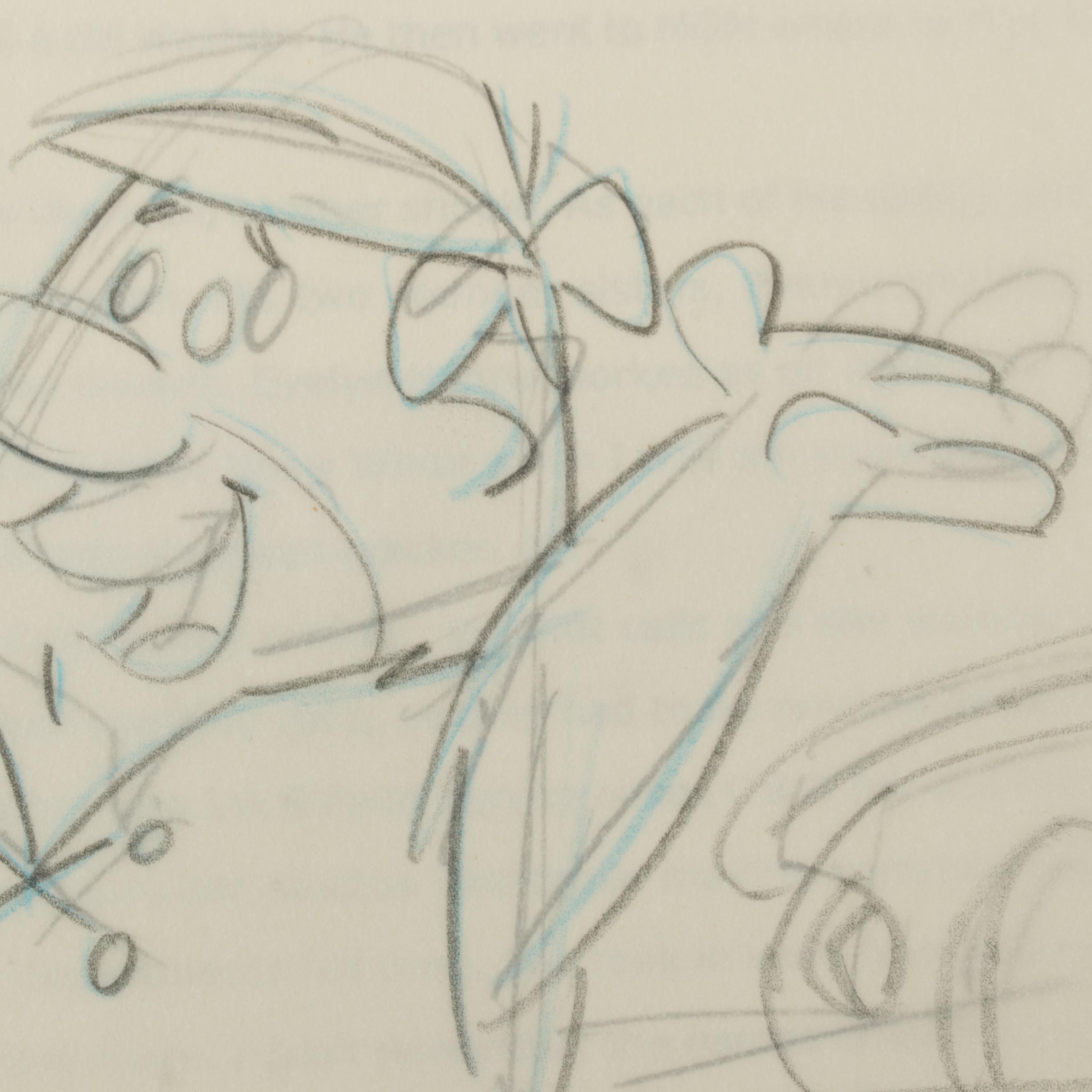 Hanna-Barbera "The Flintstones" Animation Production Drawings, Circa ...