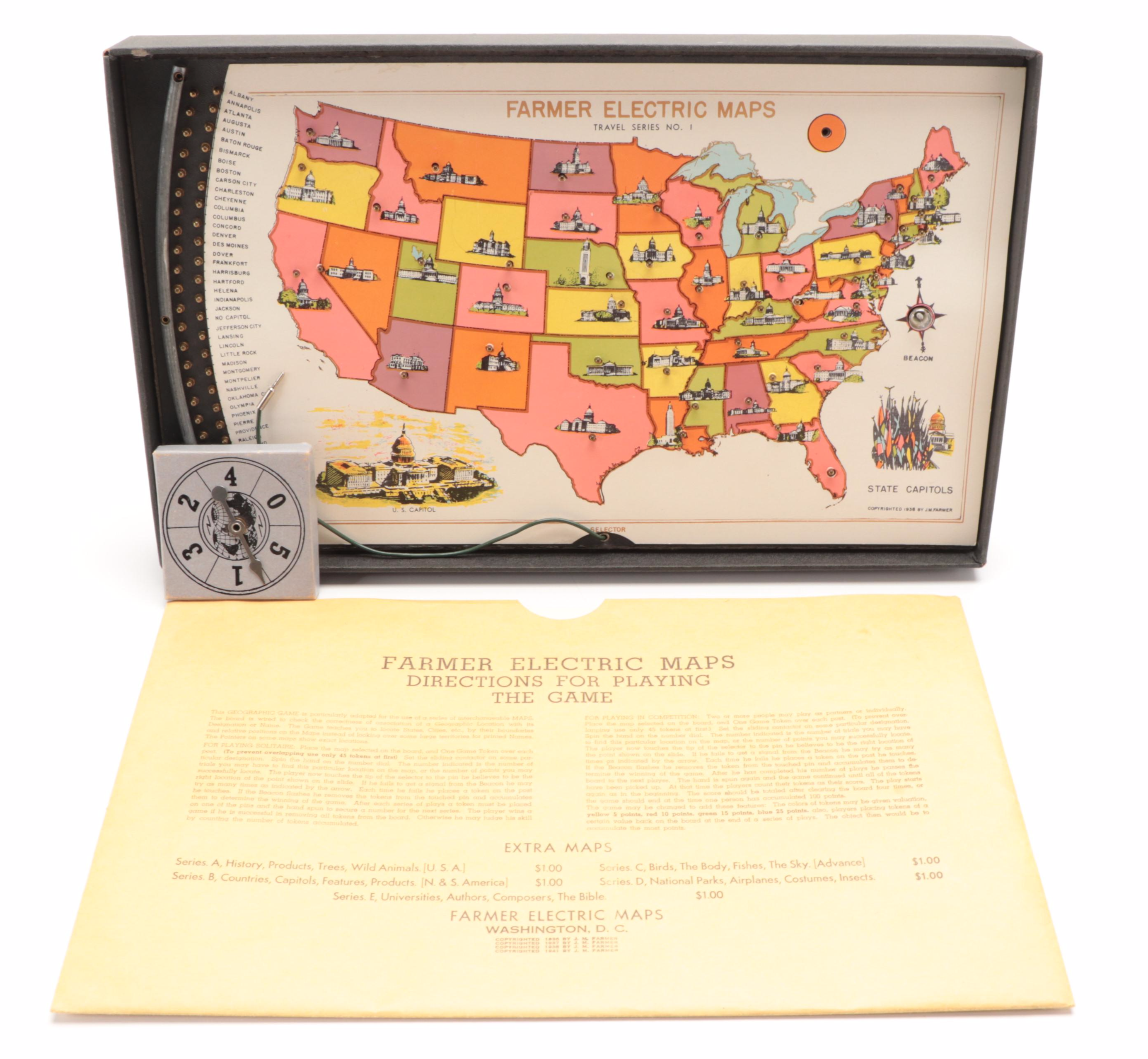 Farmer Electric Maps and Transogram Electromatic Dial Quiz Electric ...