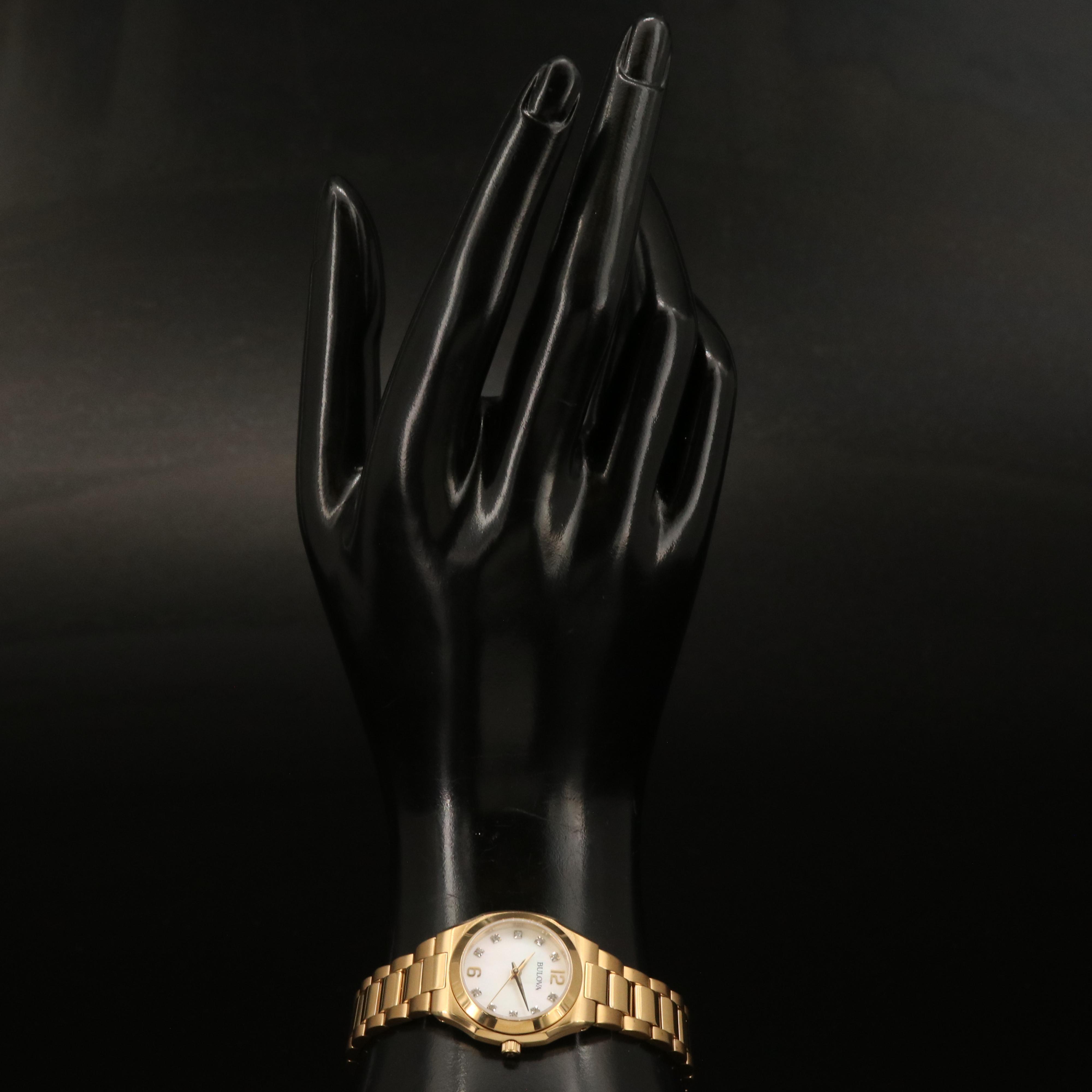 Bulova Diamond and Mother-of-Pearl Wristwatch | EBTH