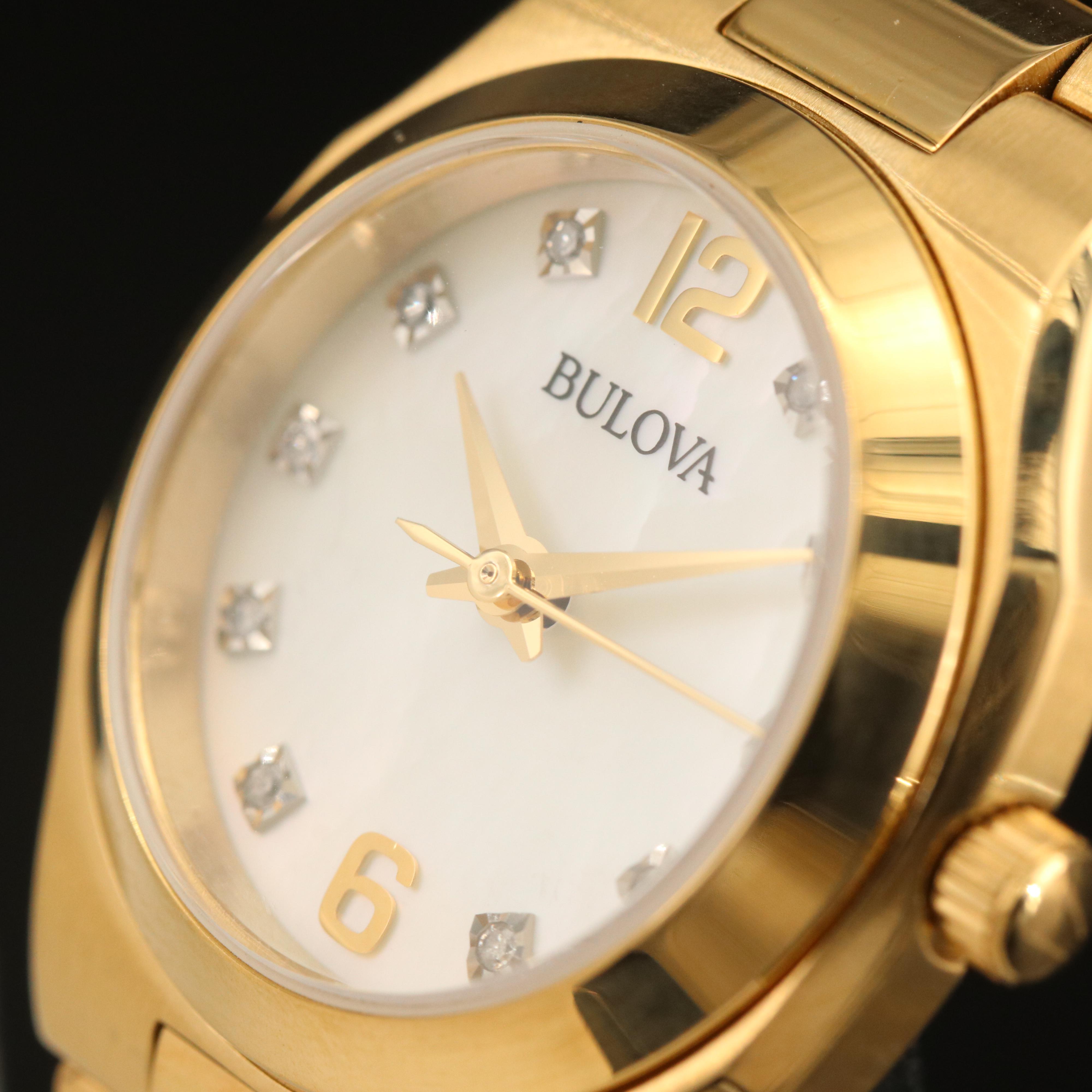 Bulova Diamond and Mother-of-Pearl Wristwatch | EBTH