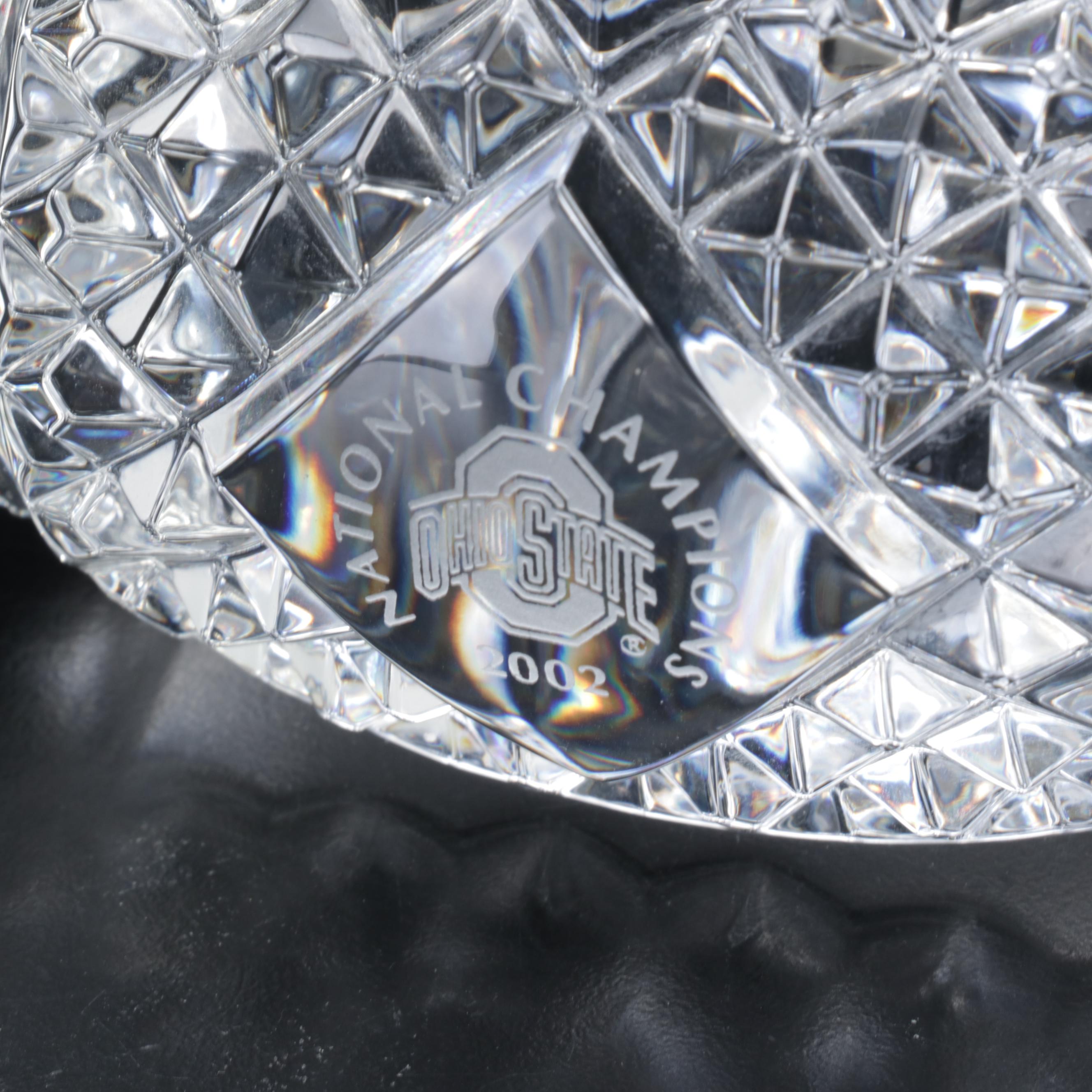 Waterford Cut Crystal Ohio State Football National Champions ...