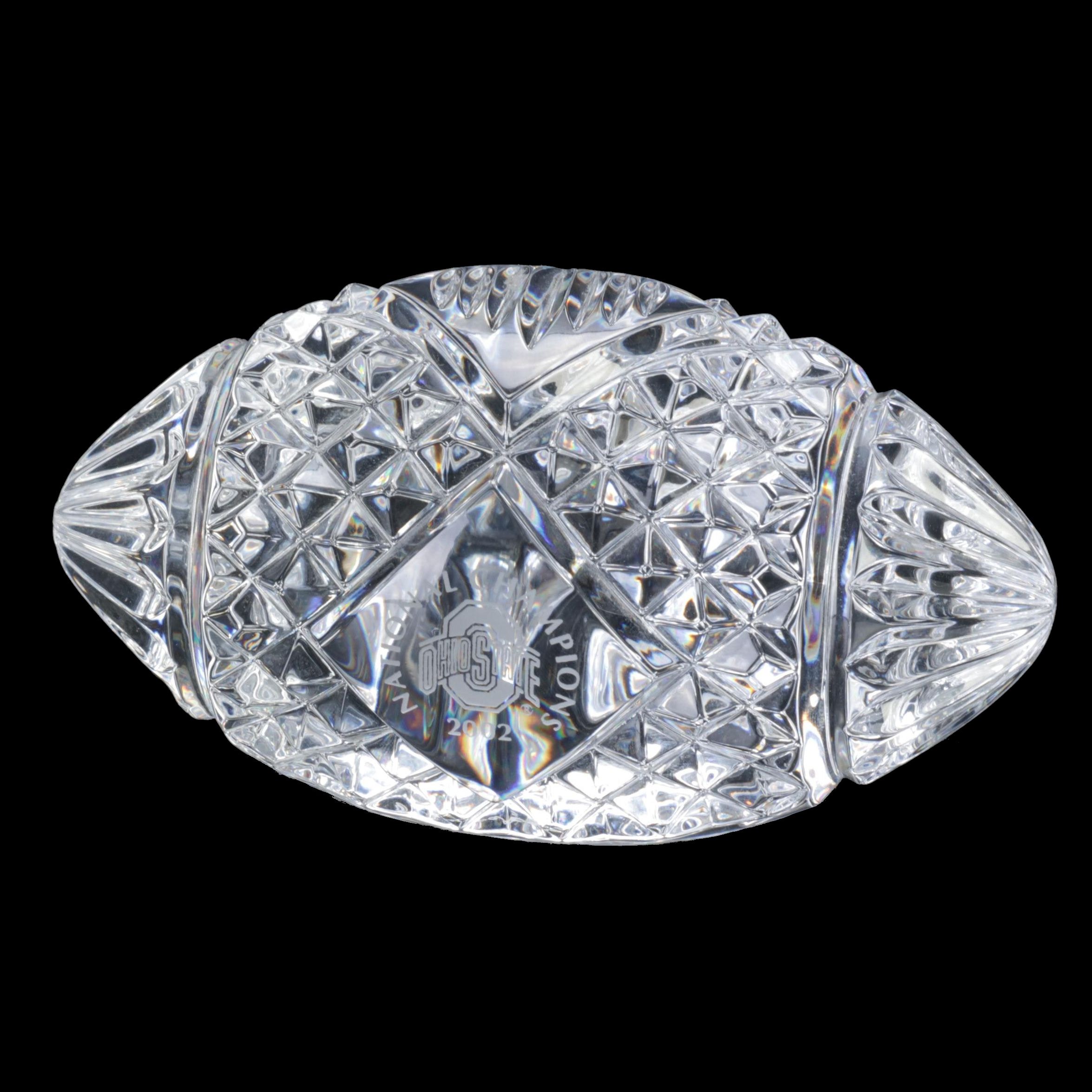 Waterford Cut Crystal Ohio State Football National Champions ...