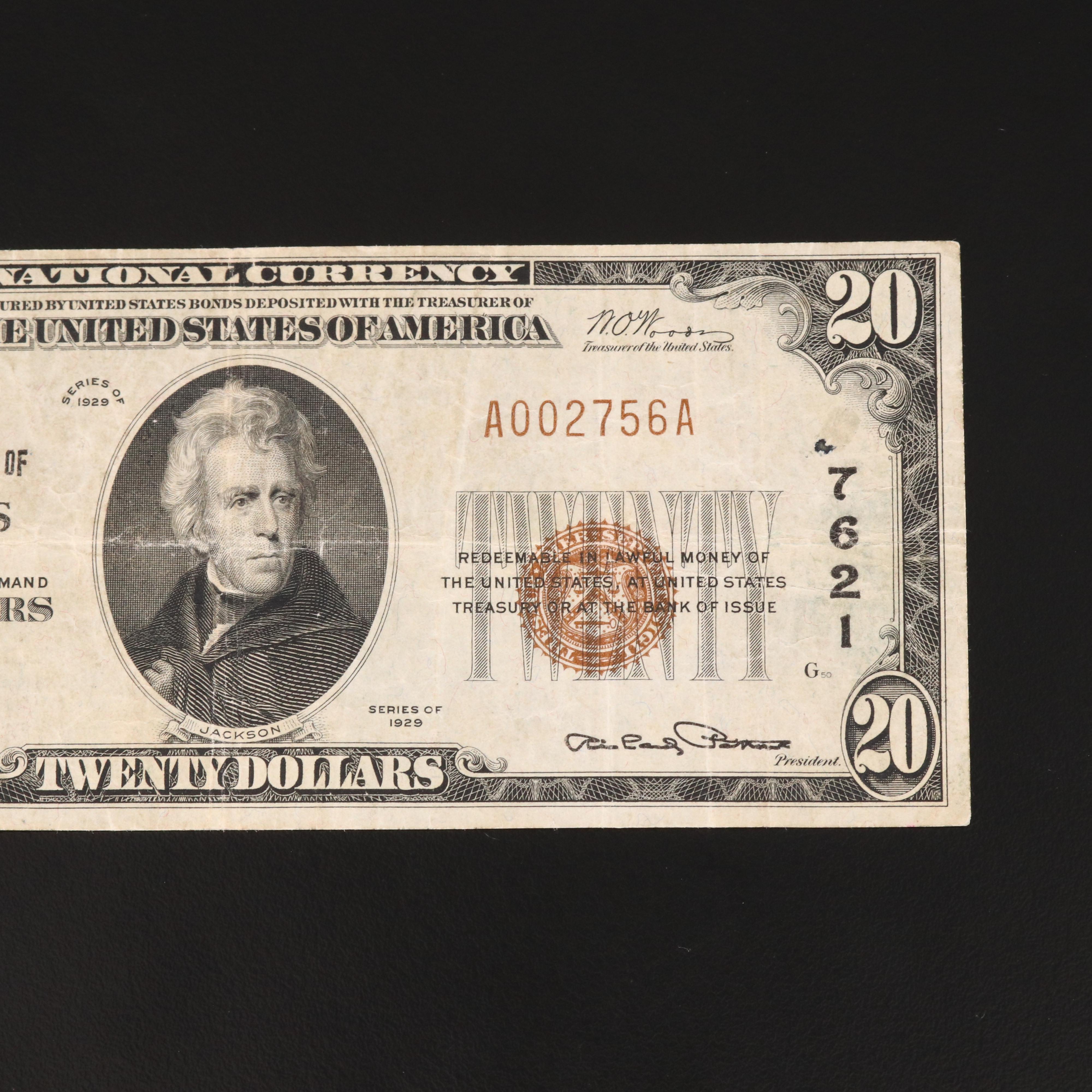 Series of 1929 $20 National Currency Note | EBTH