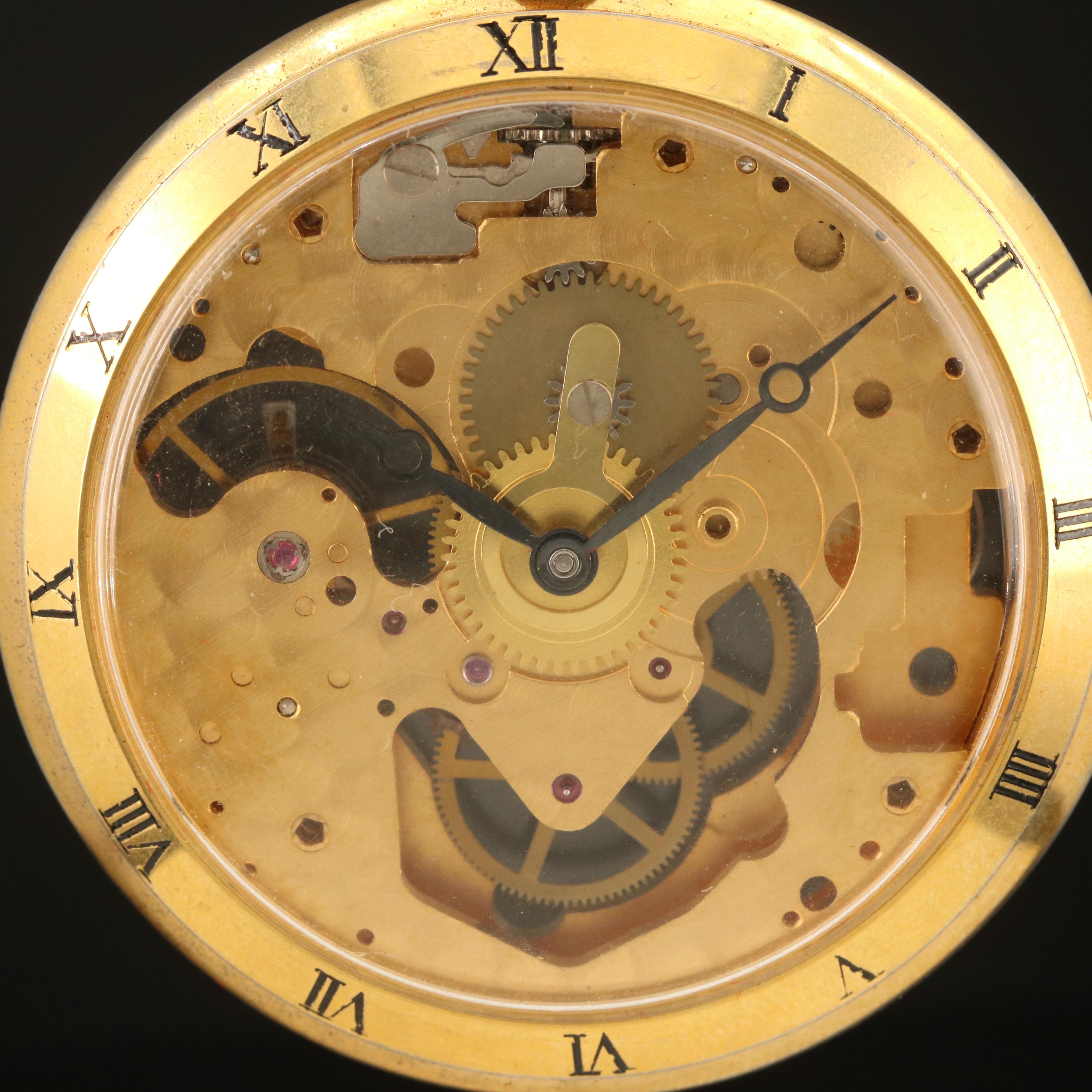 Andre Rivalle Swiss Movement Pocket Watch with Fob | EBTH