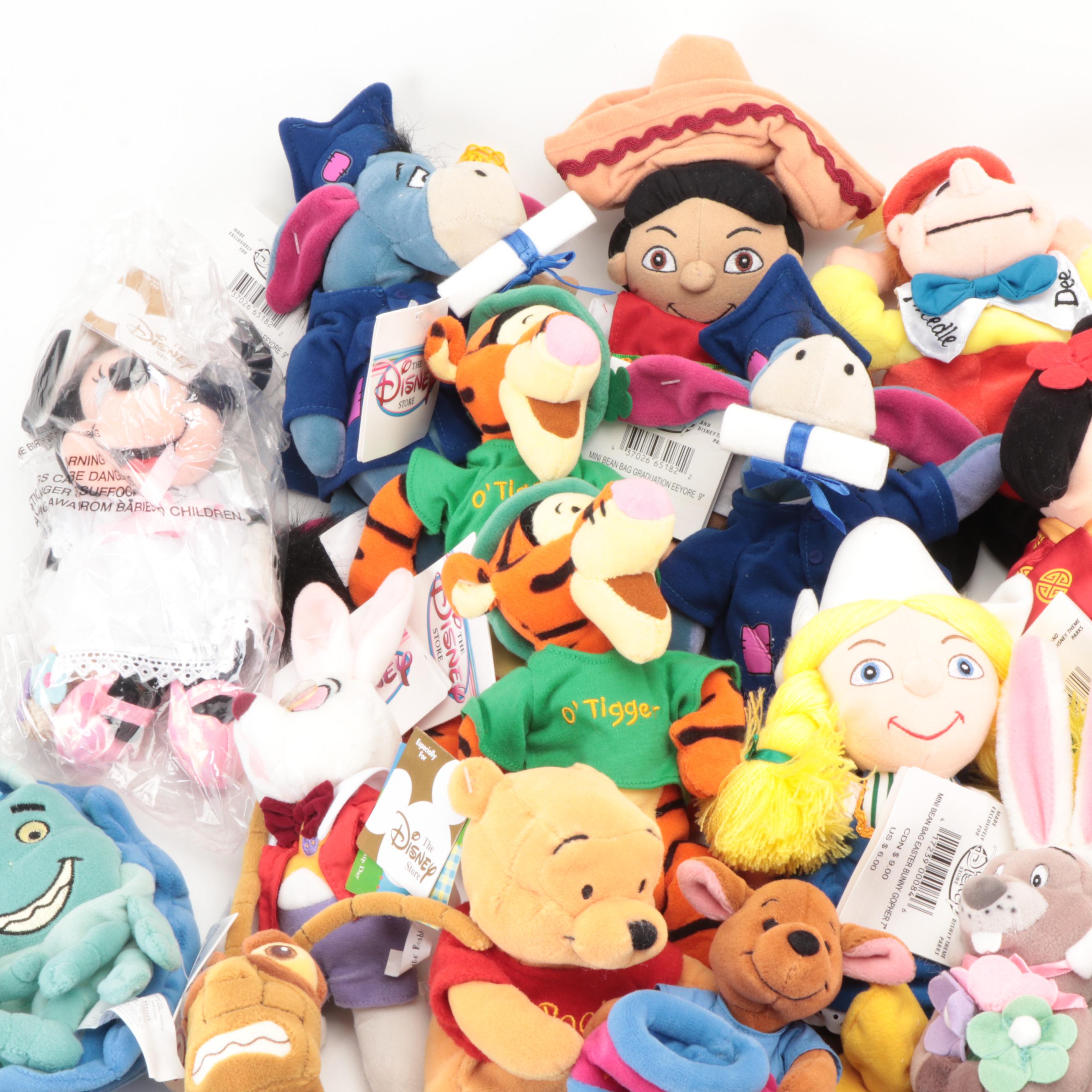 Disney Stuffed Toys Including Winnie-the-Pooh, Mickey Mouse and Others ...