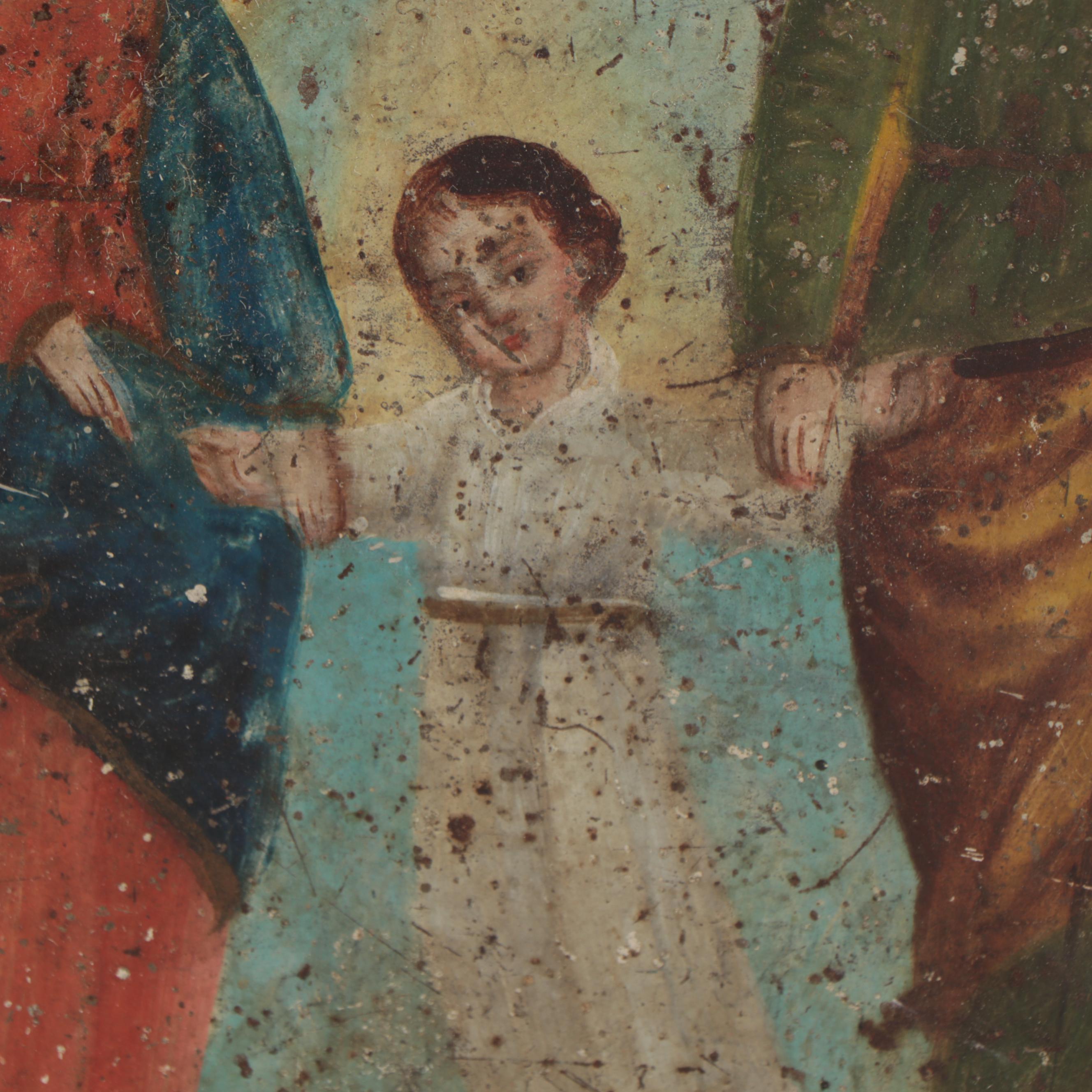Mexican Retablo Painting of the Holy Family | EBTH
