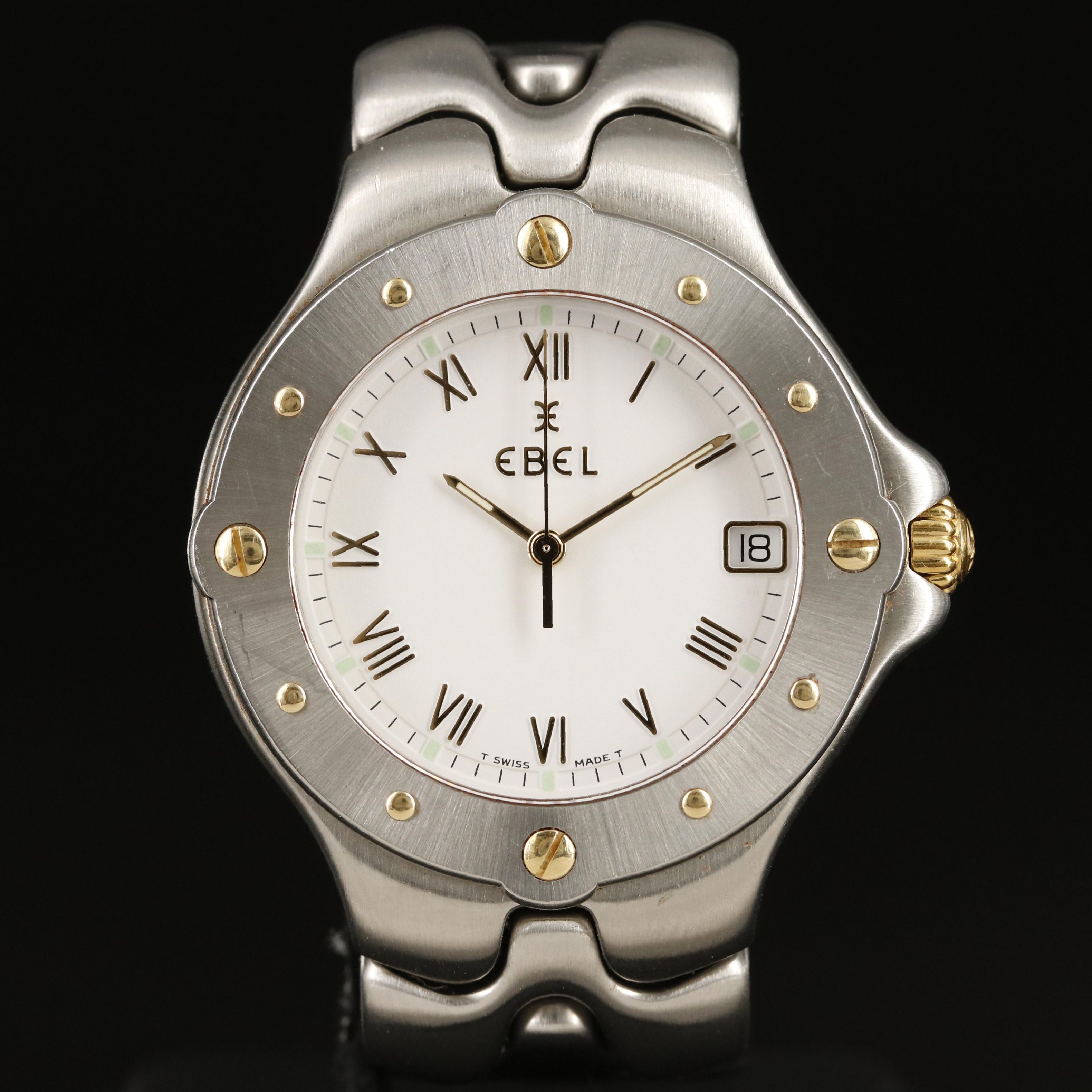 Ebel Sportwave 18K and Stainless Steel Wristwatch | EBTH