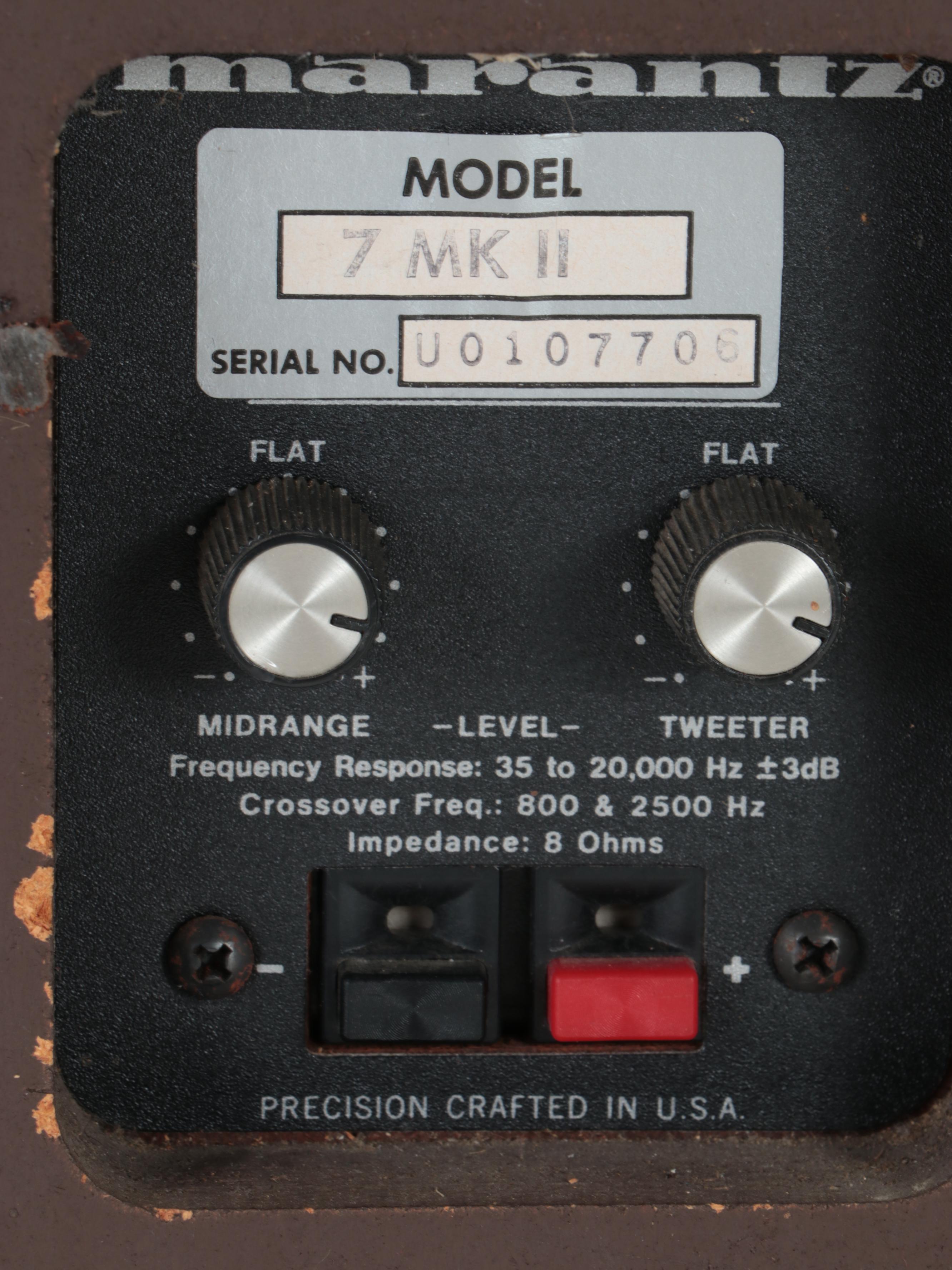 Marantz Model 7 MKII Speaker System | EBTH