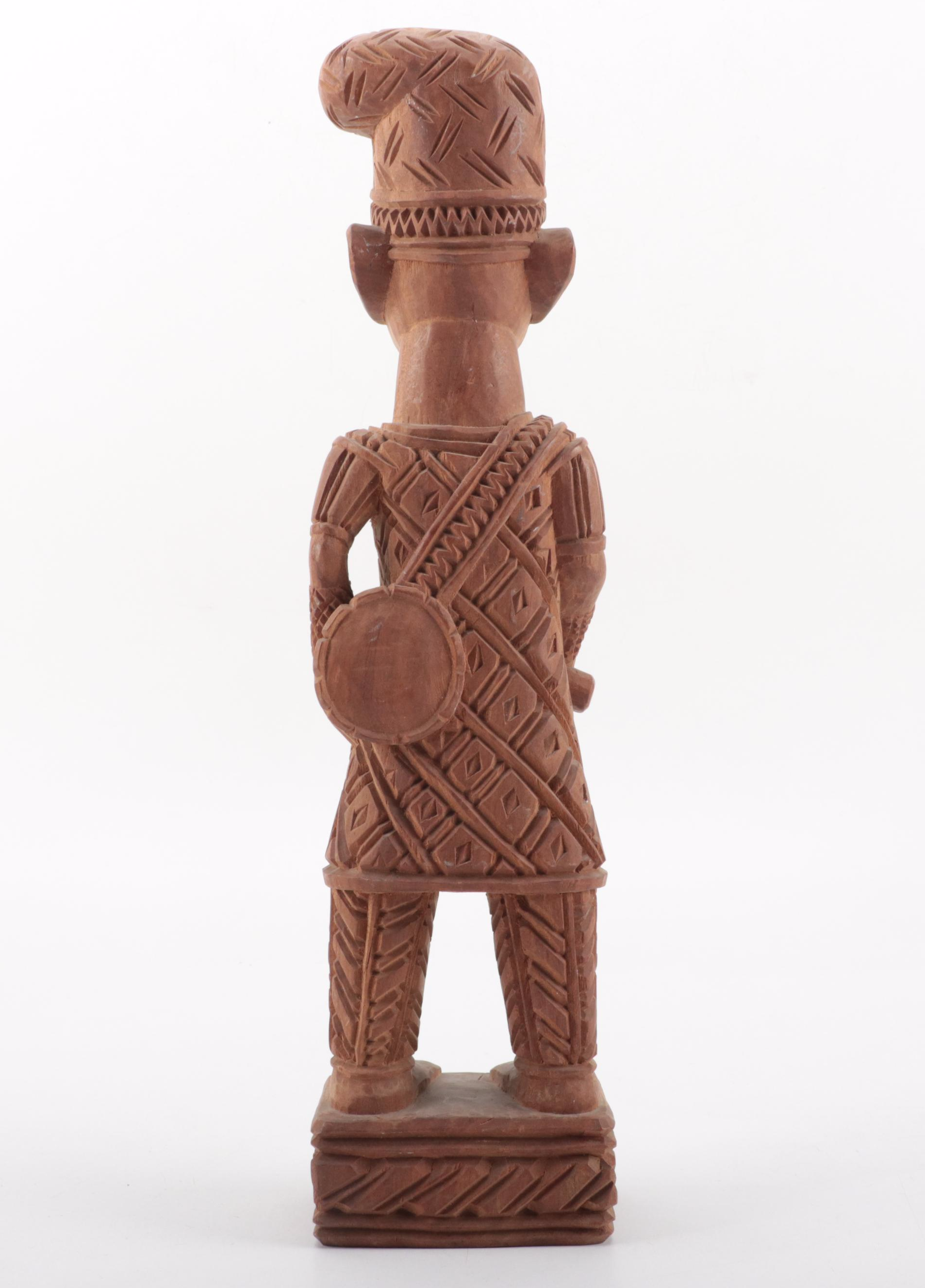 Akin Fakeye Nigerian Carved Wood Sculpture | EBTH
