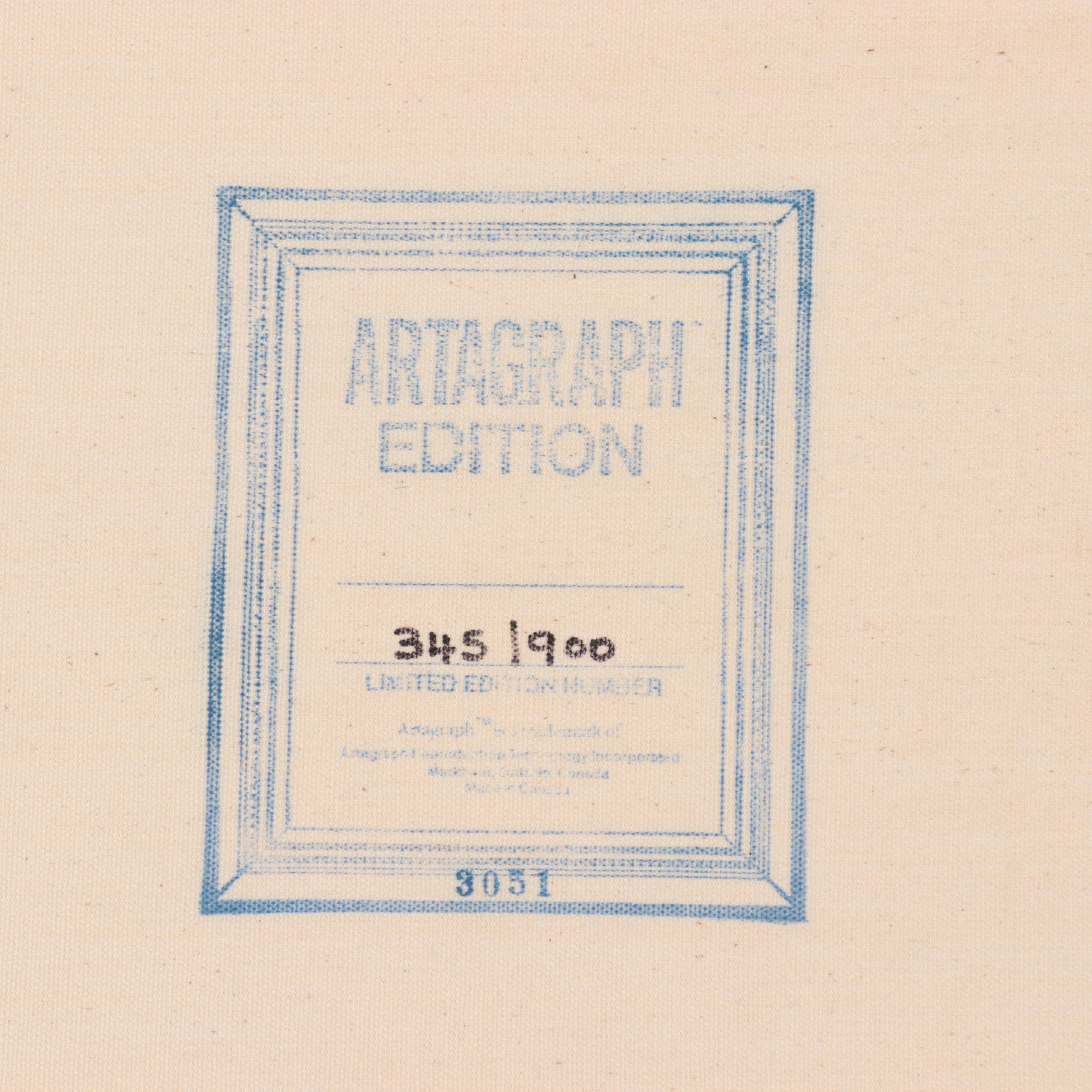 Embellished Offset Lithograph of Al Unser Jr and Scott Goodyear Indy ...