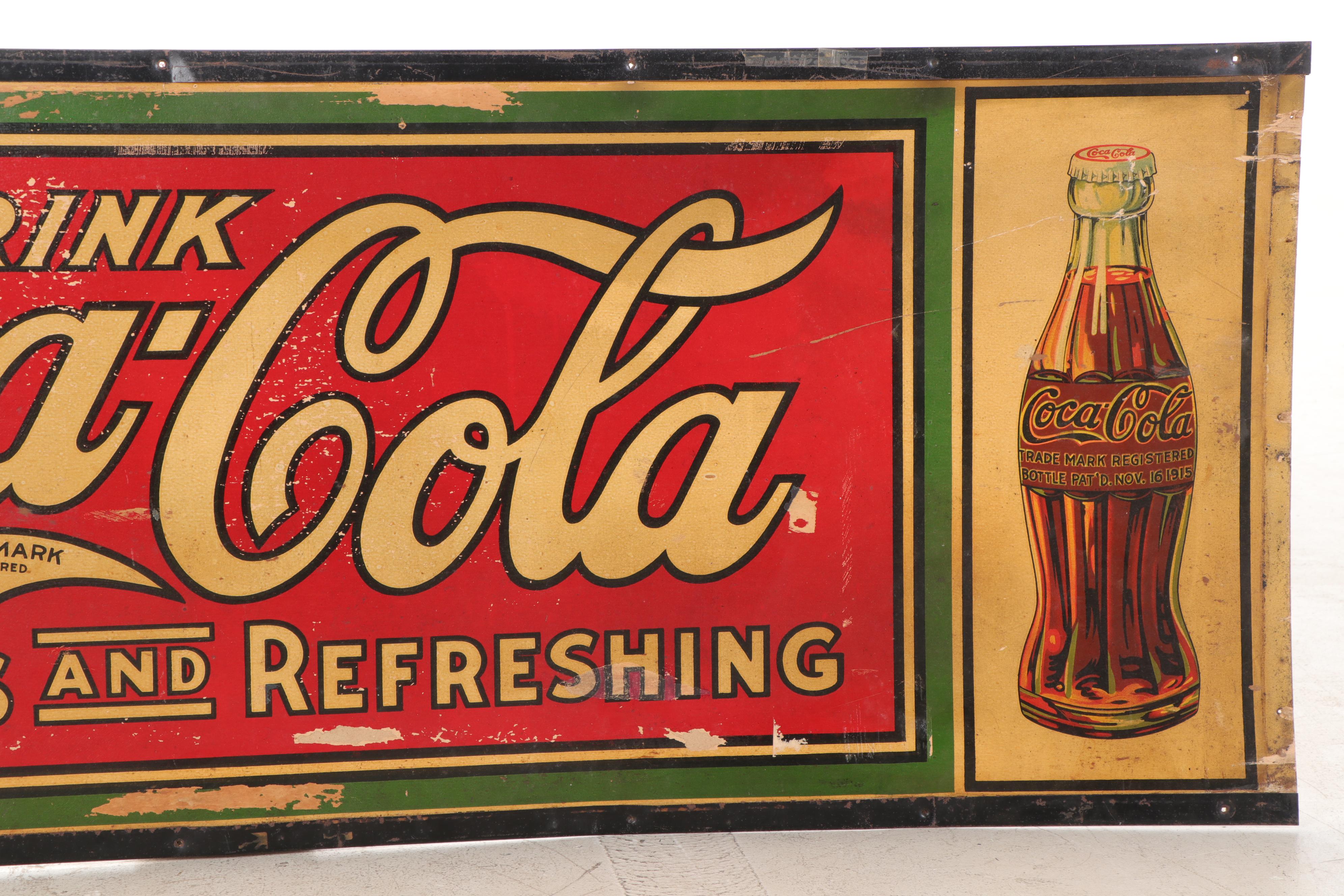 Coca-Cola Metal Advertisement Sign, 20th Century | EBTH