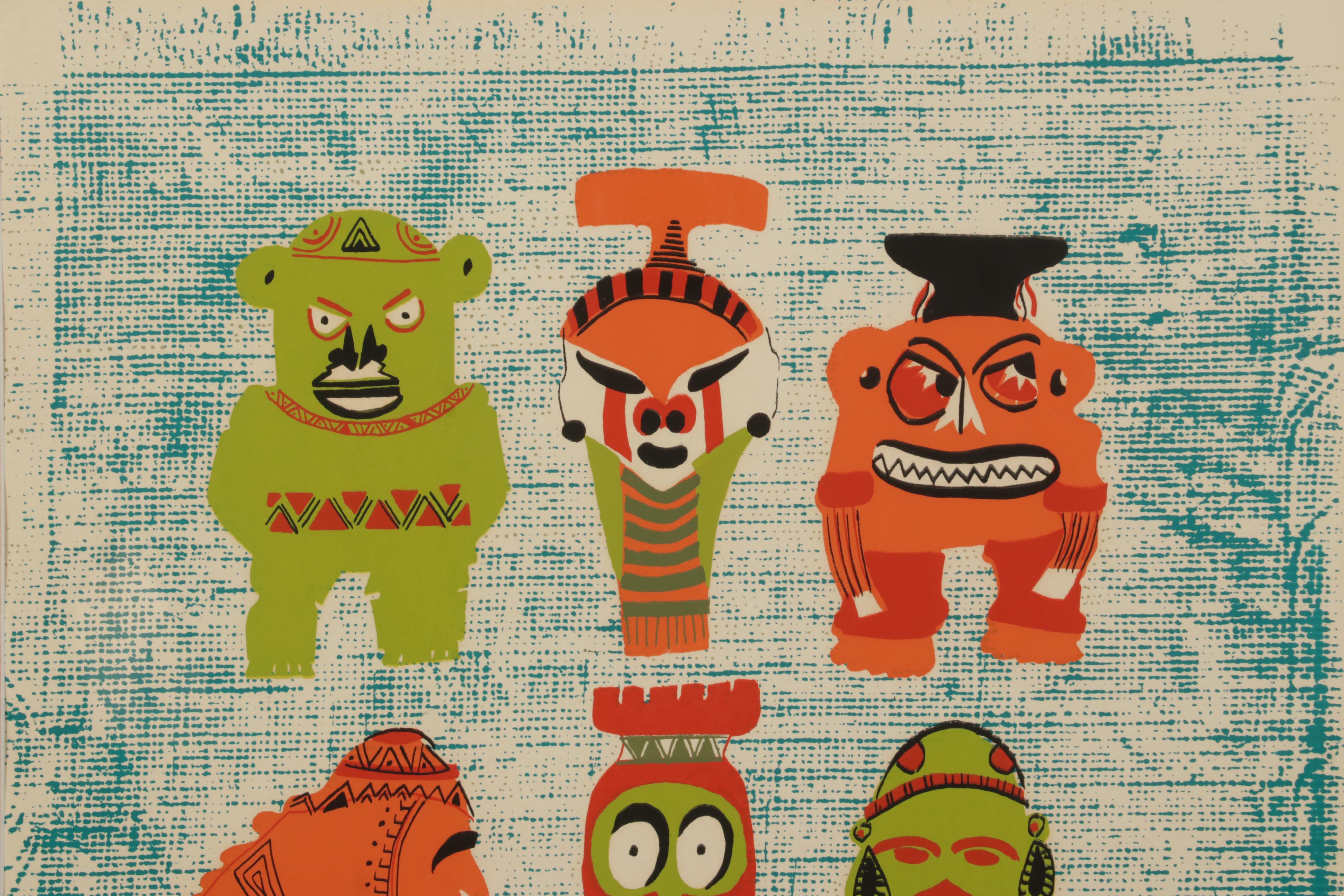 May Guerin Sturla Serigraph "Colección de Zemis III," 1973 | EBTH