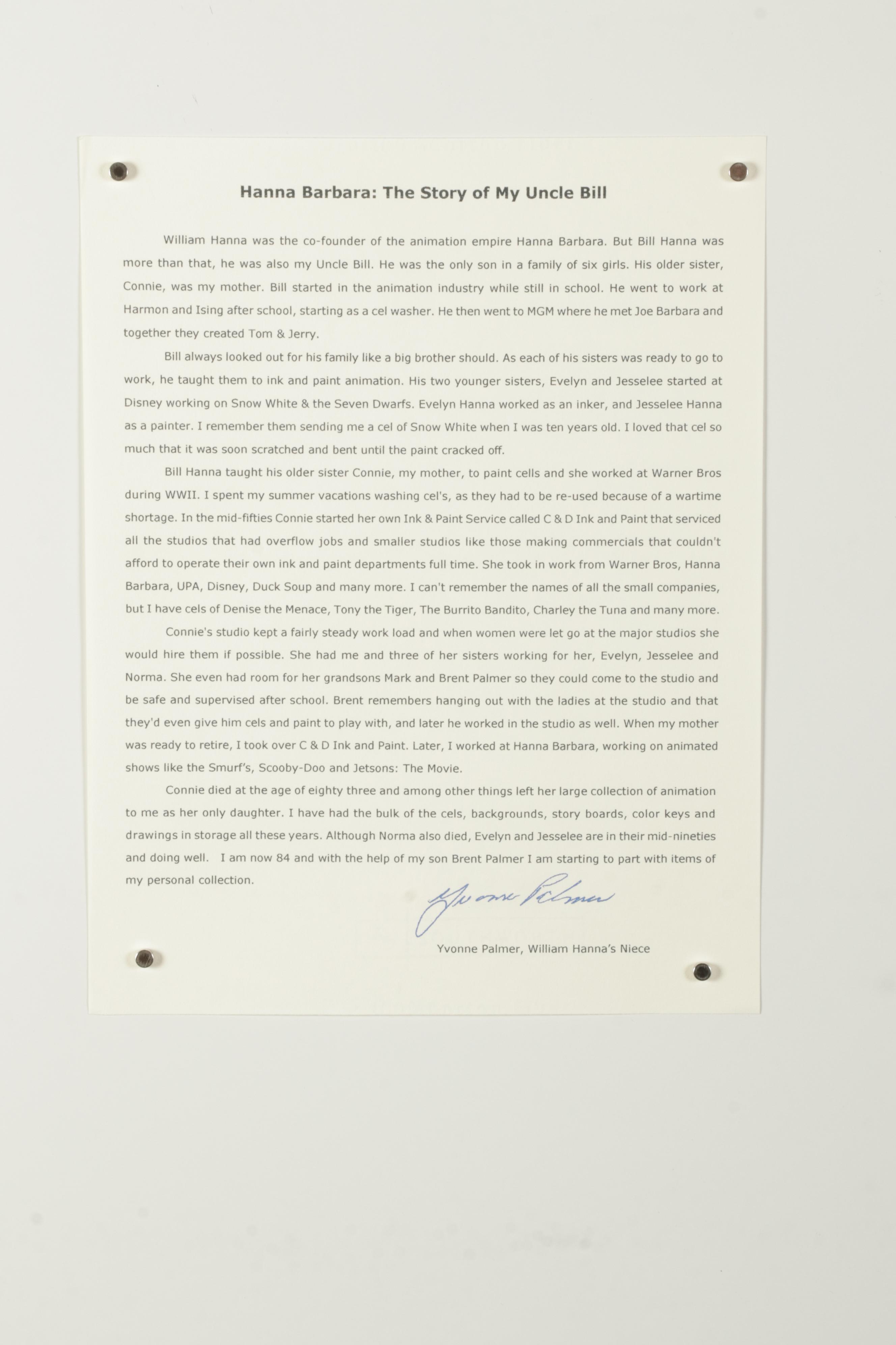 Hanna-Barbera "The Flintstones" Animation Production Drawings, Circa ...