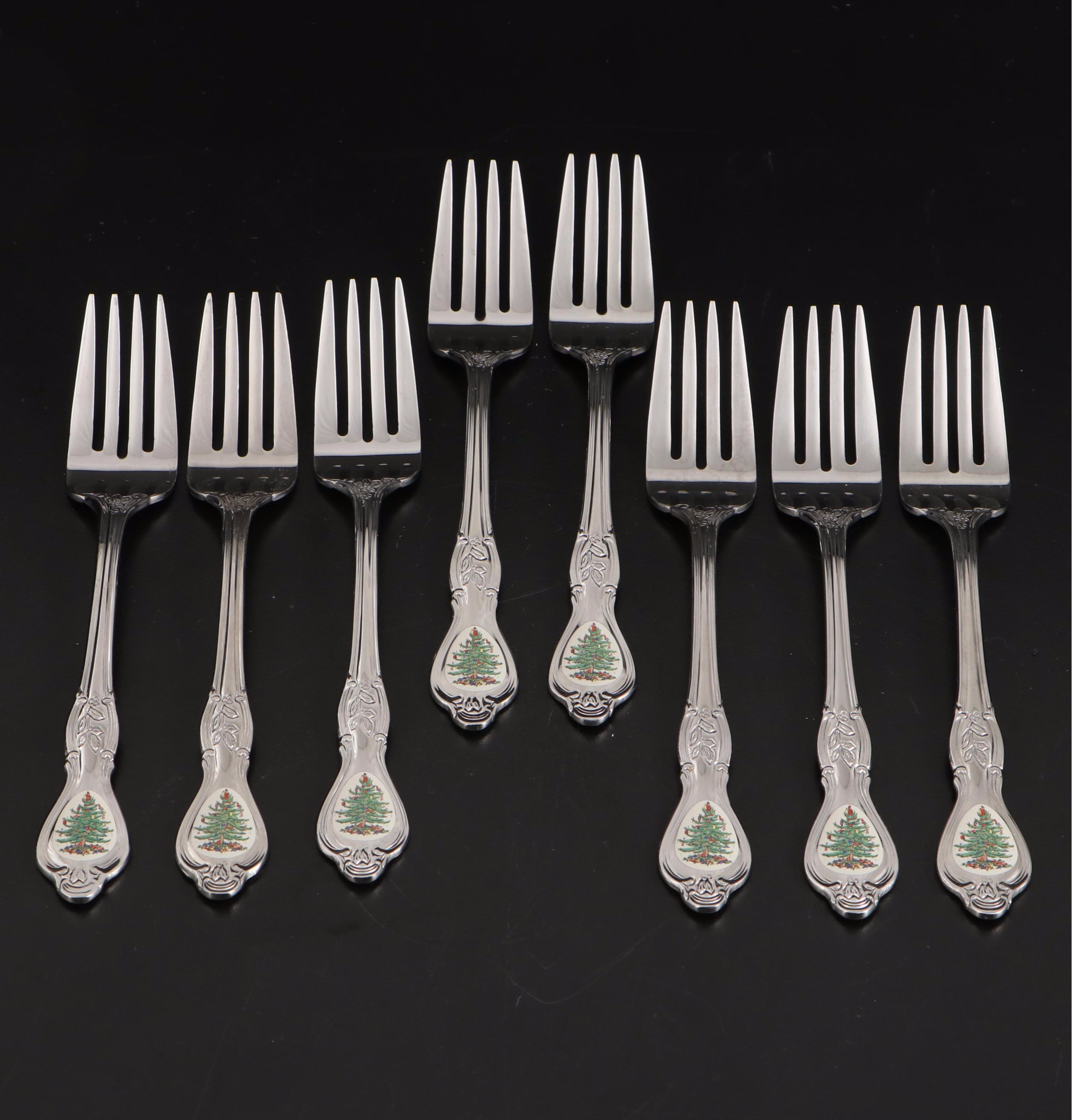 Spode "Christmas Tree" Stainless Steel Flatware | EBTH