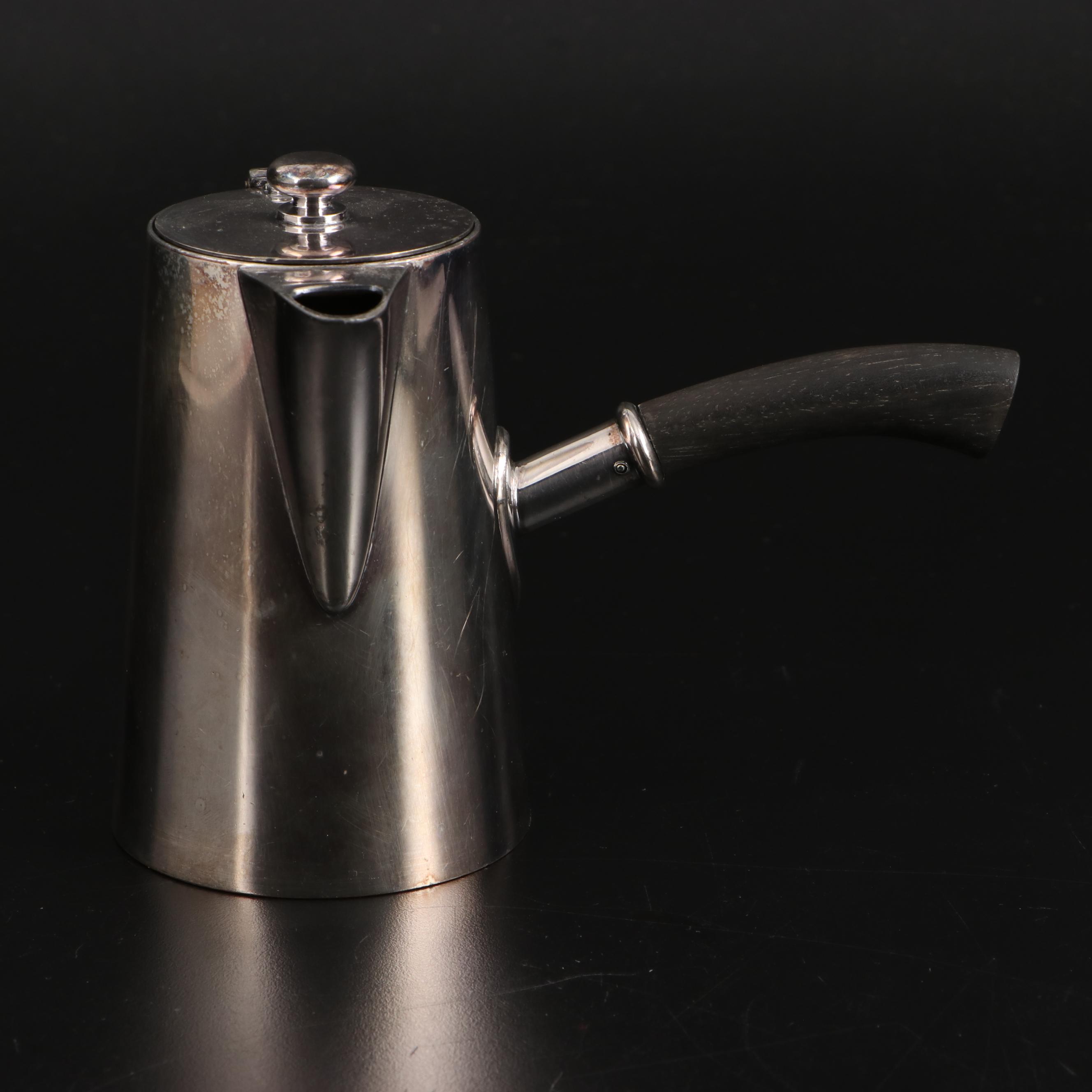 E.G. Webster & Son Silver Plate Tea Set with Silver Candlesticks | EBTH