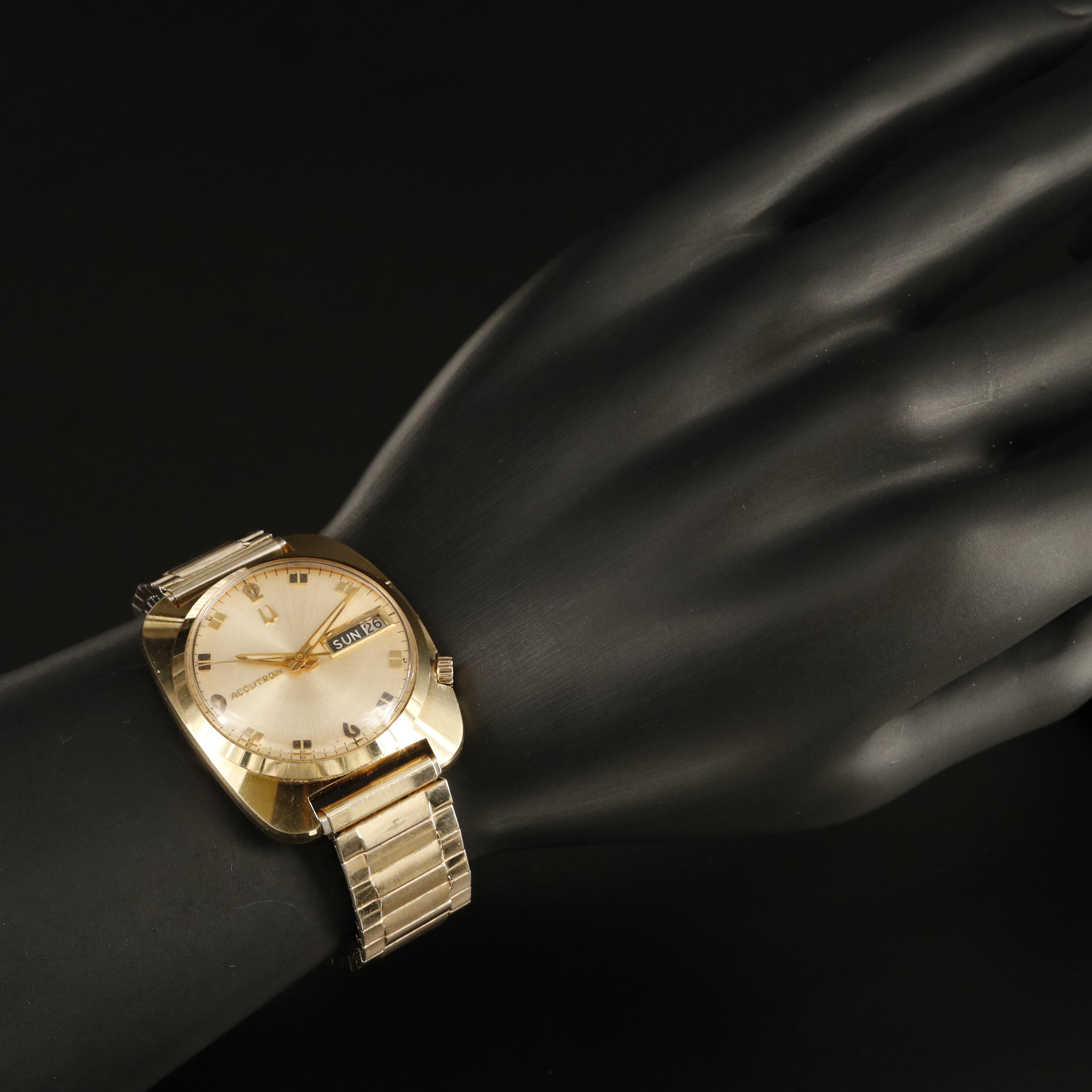 1968 14K Bulova Accutron "Tuning Fork" Movement Wristwatch | EBTH