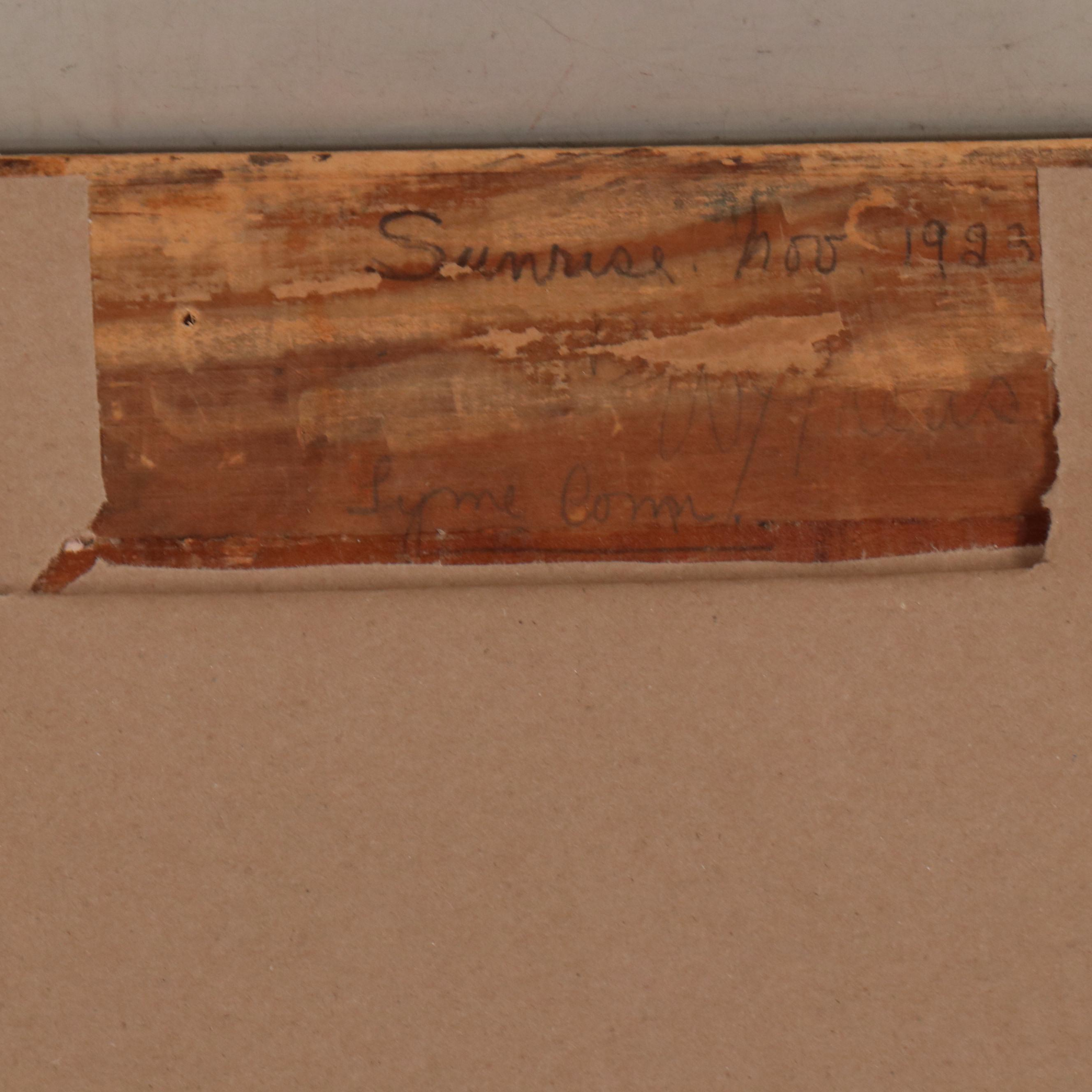 William Greason Landscape Oil Painting, 1923 | EBTH