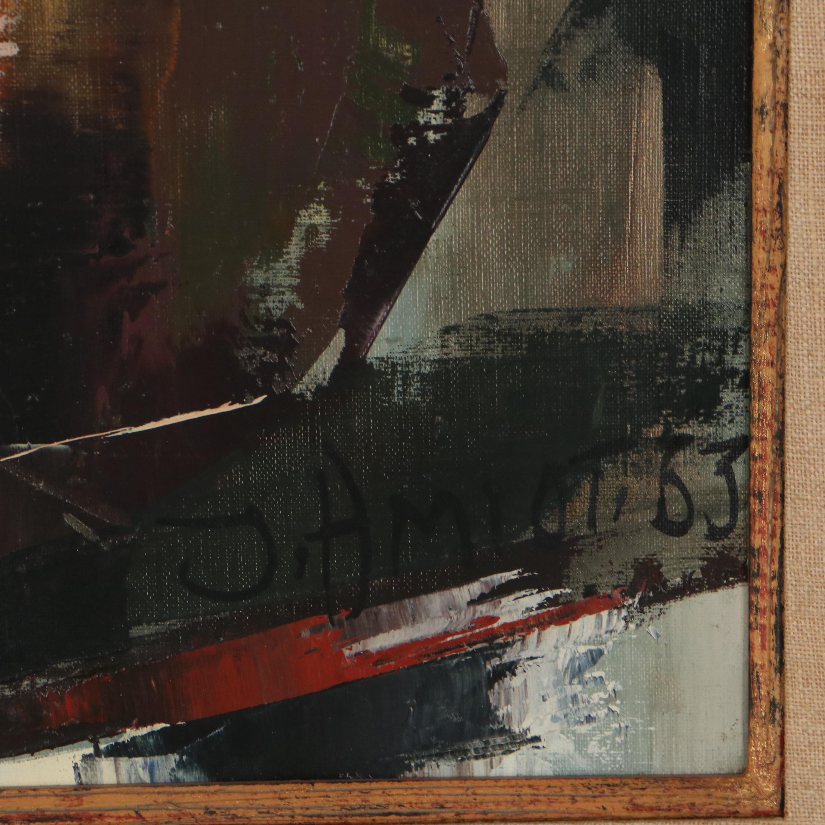 Jean Amiot Still Life Oil Painting, 1963 | EBTH